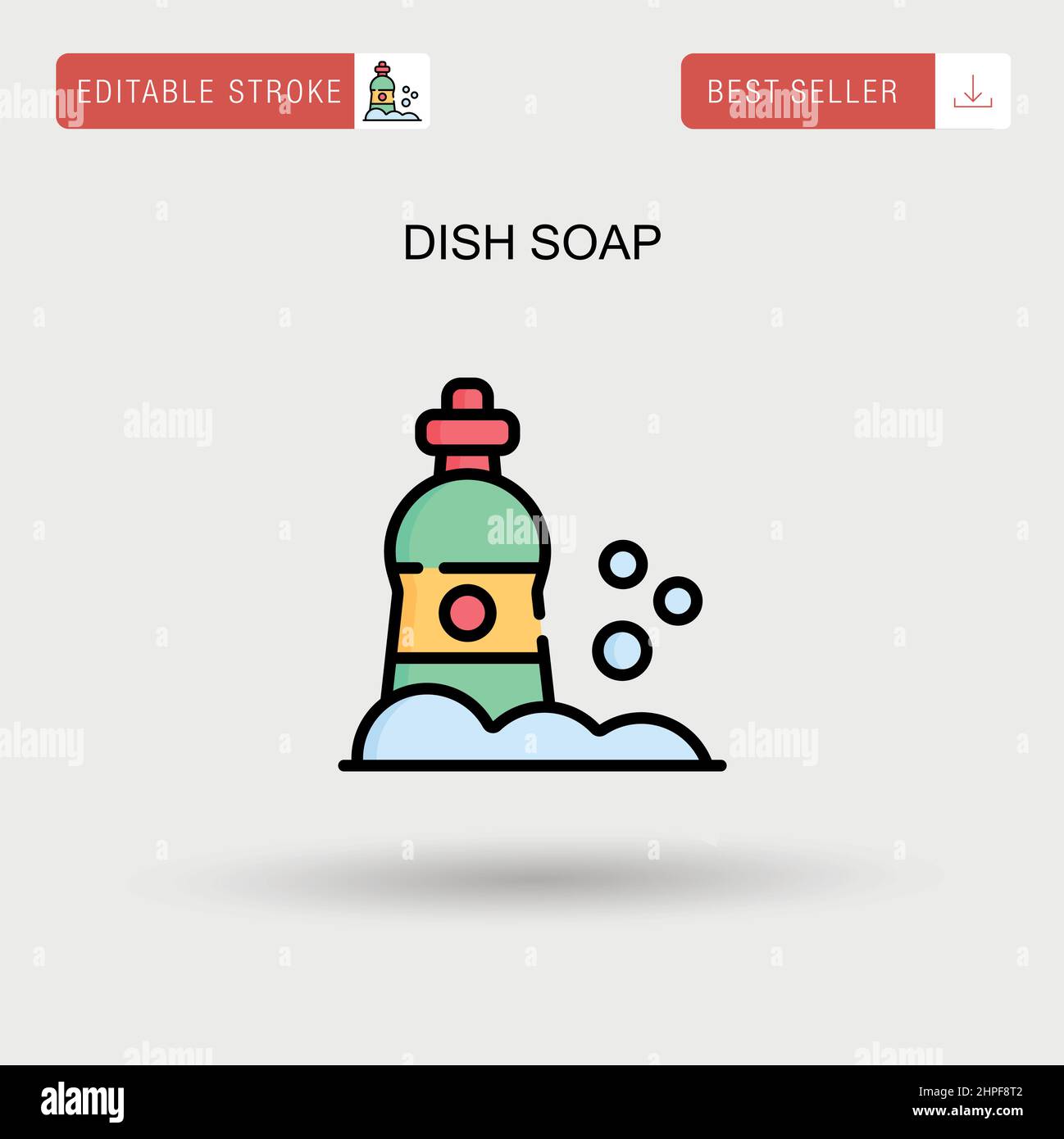 Dish soap washer liquid Stock Vector Images - Alamy