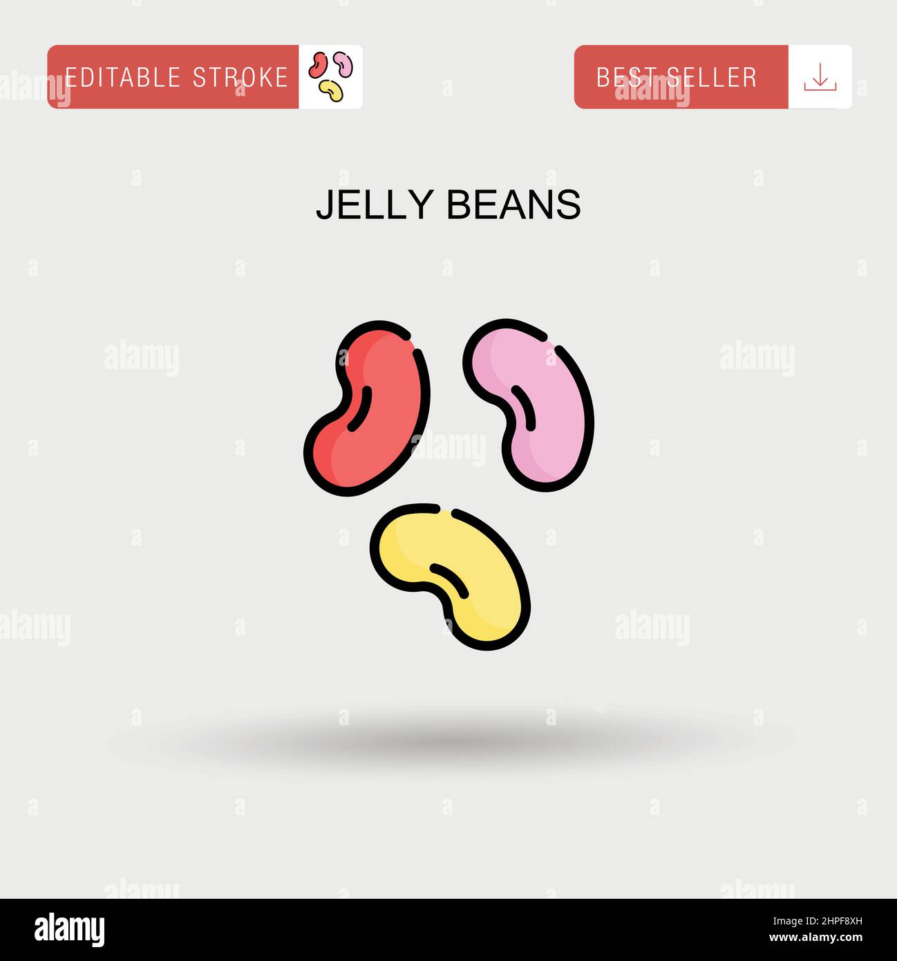 Red colored sweet fruit candy Stock Vector Images - Alamy