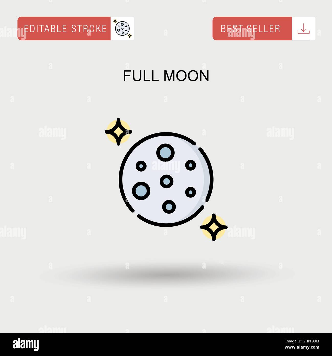 Black background full moon Stock Vector Images - Alamy