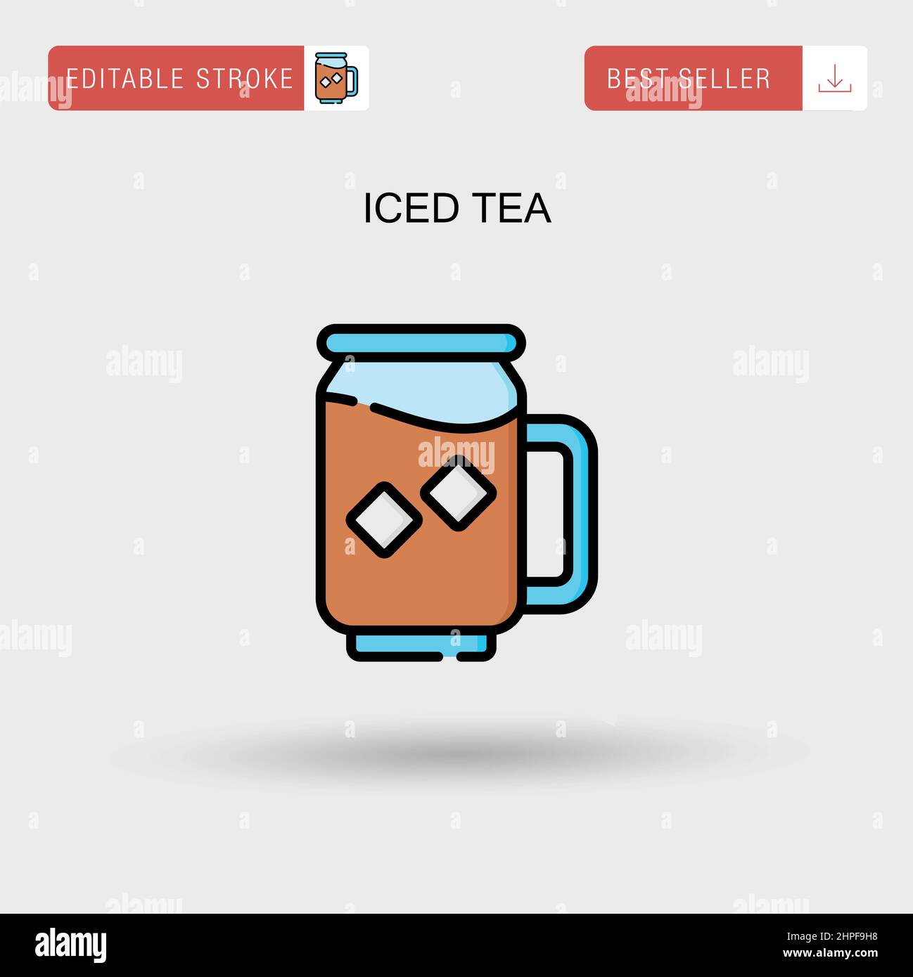 Iced tea fresh orange Stock Vector Images - Alamy
