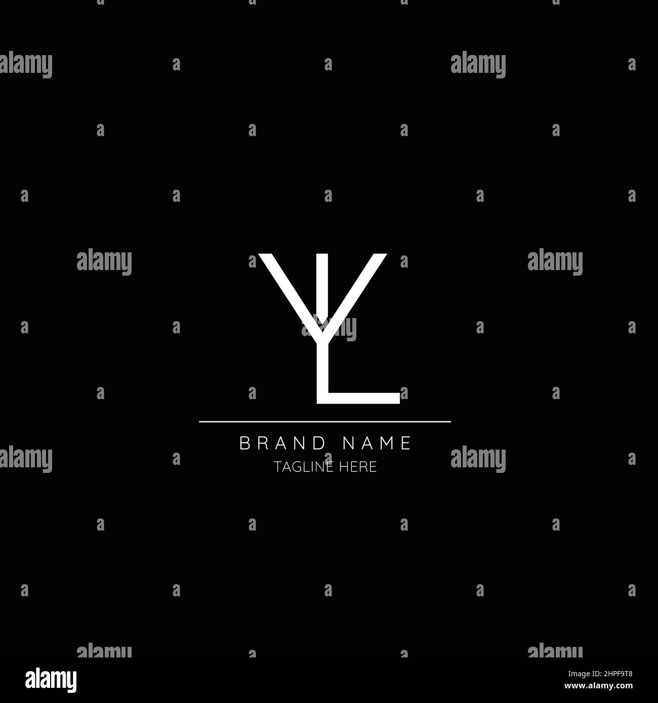 Alphabet YL initial letter icon logo Stock Vector Image & Art - Alamy