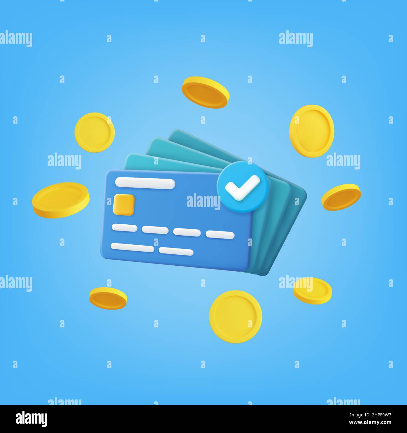 3d render Credit card Stock Vector Image & Art - Alamy