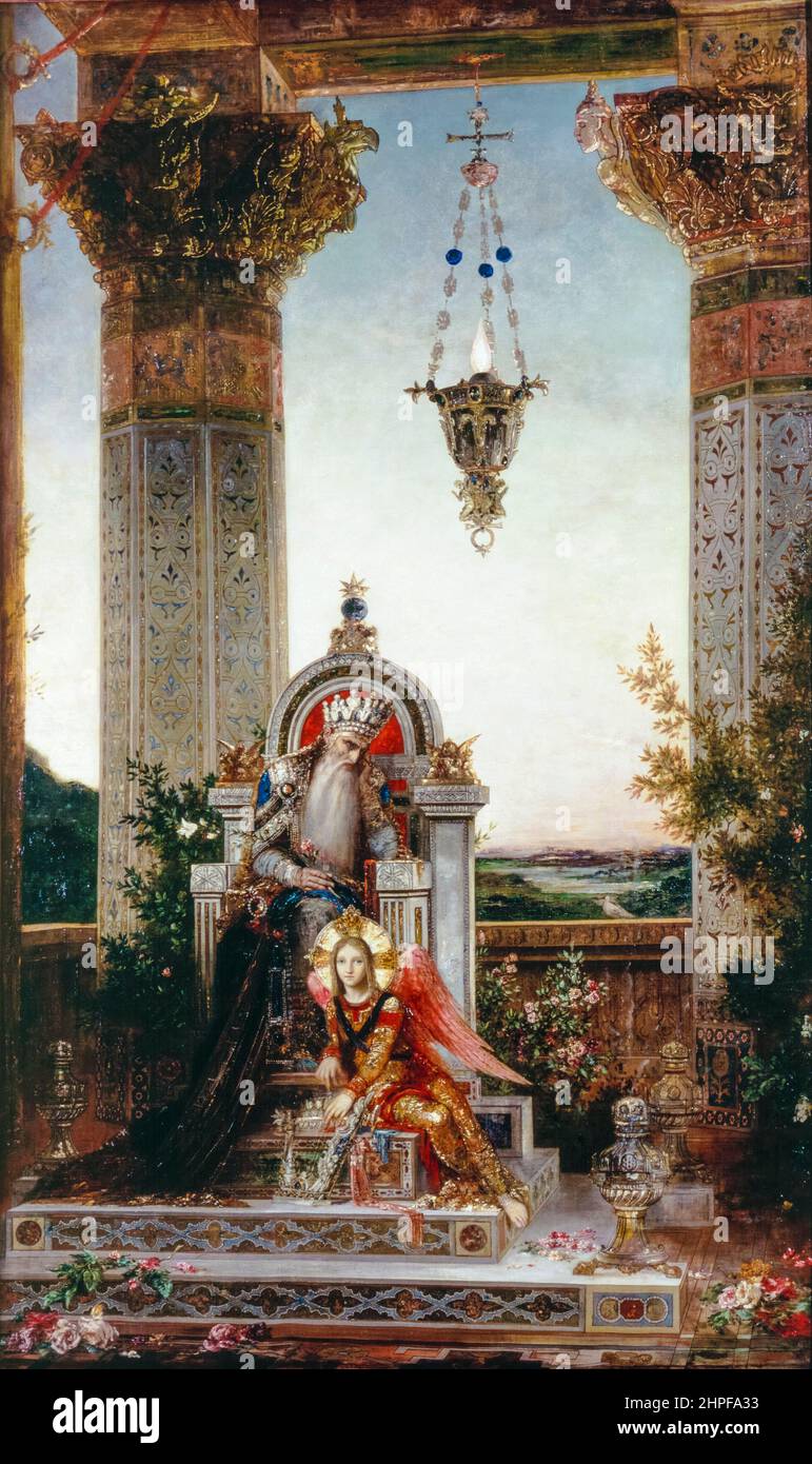 King David, oil on canvas painting by Gustave Moreau, 1878 Stock Photo ...