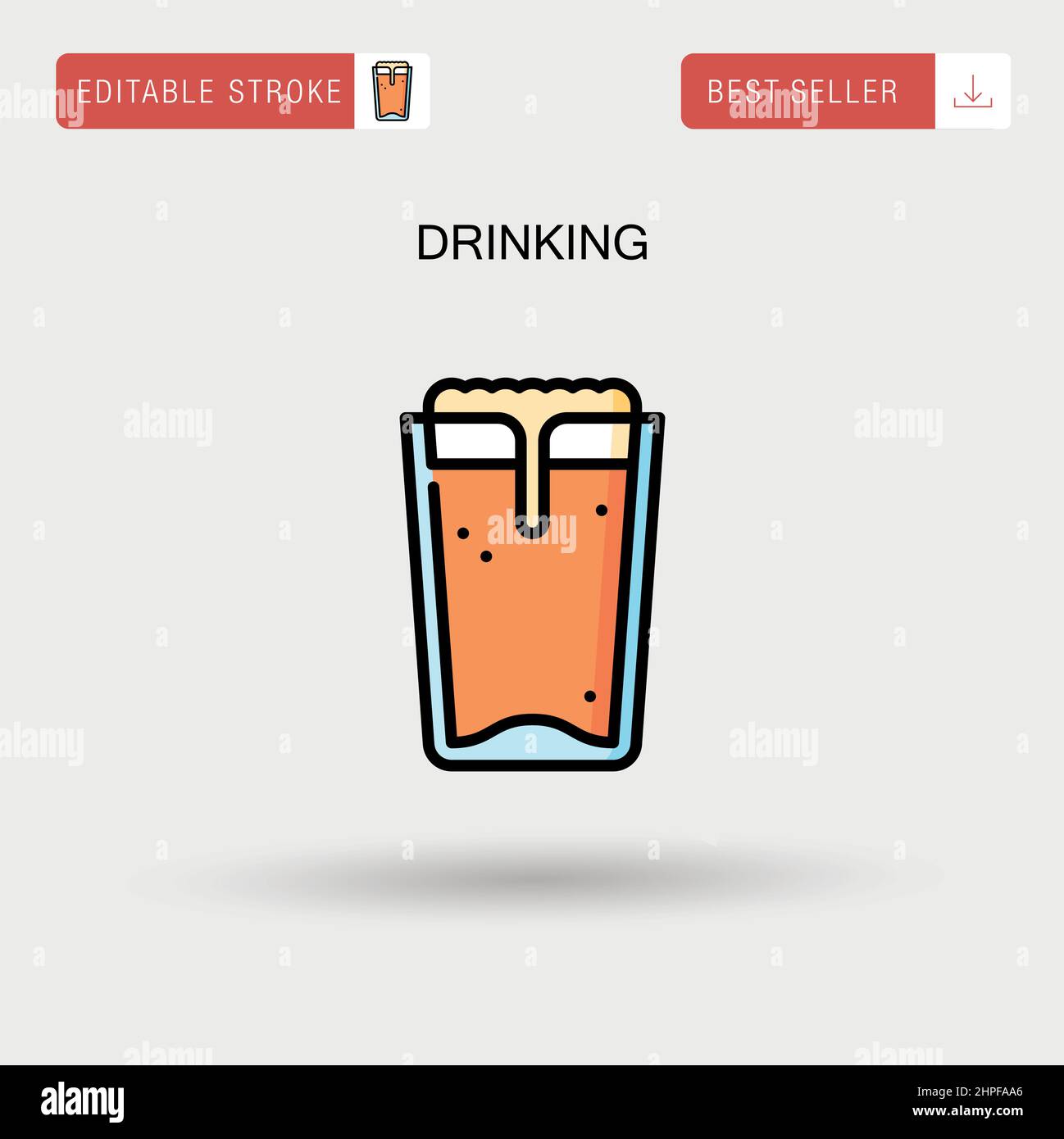 Drinking Simple vector icon Stock Vector Image & Art - Alamy