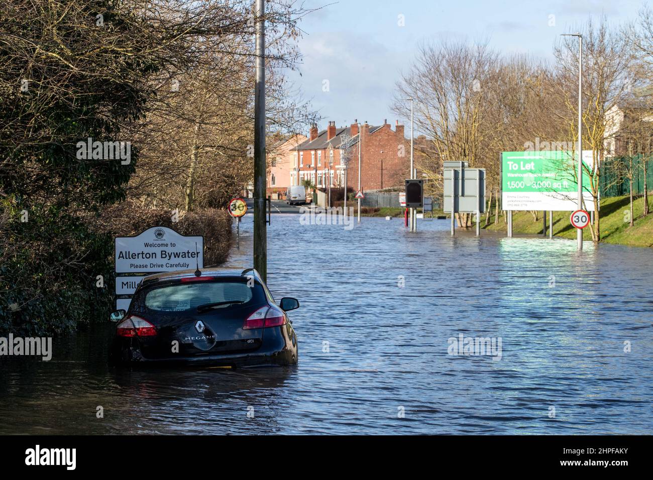 Allerton bywater flooding hi-res stock photography and images - Alamy