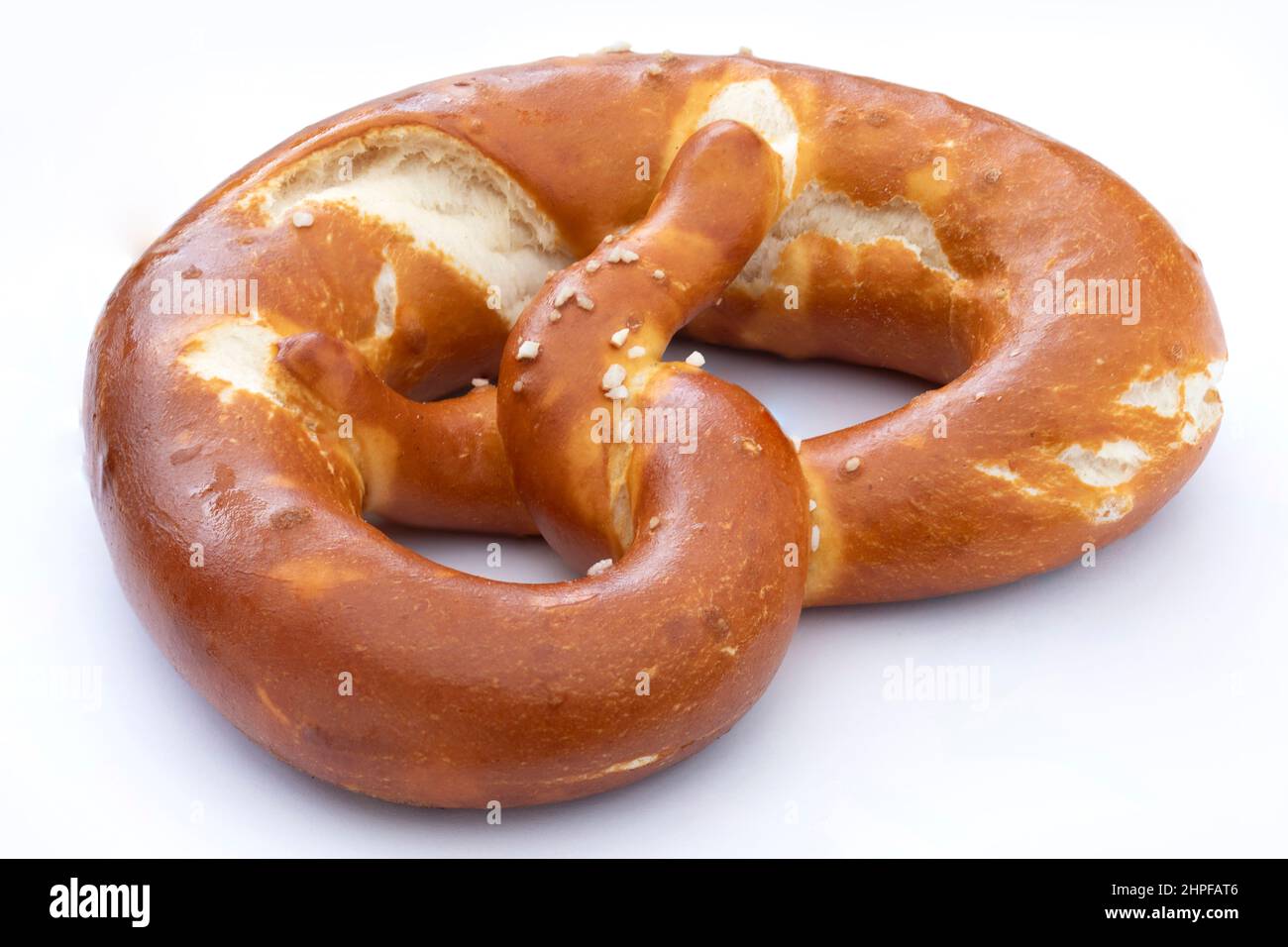 traditional german pretzel isolated Stock Photo - Alamy