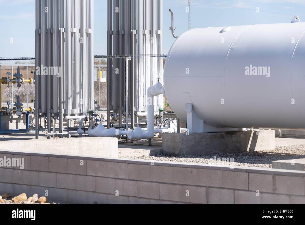 Distribution center for natural gas shipping and delivery Stock Photo ...