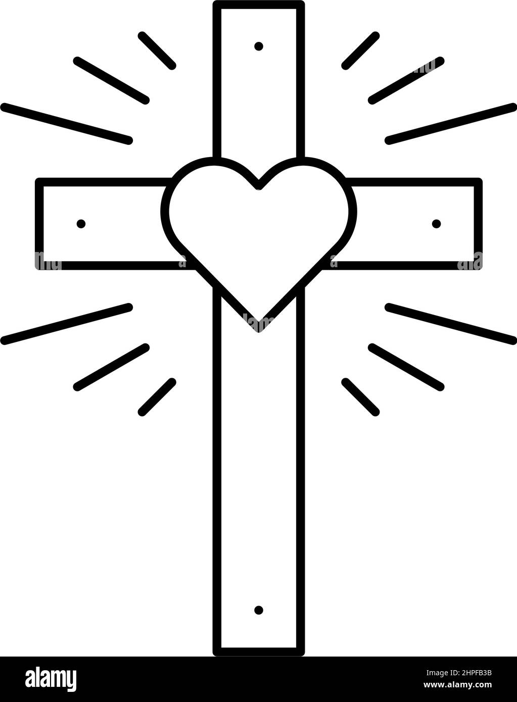 faith christianity line icon vector illustration Stock Vector Image ...