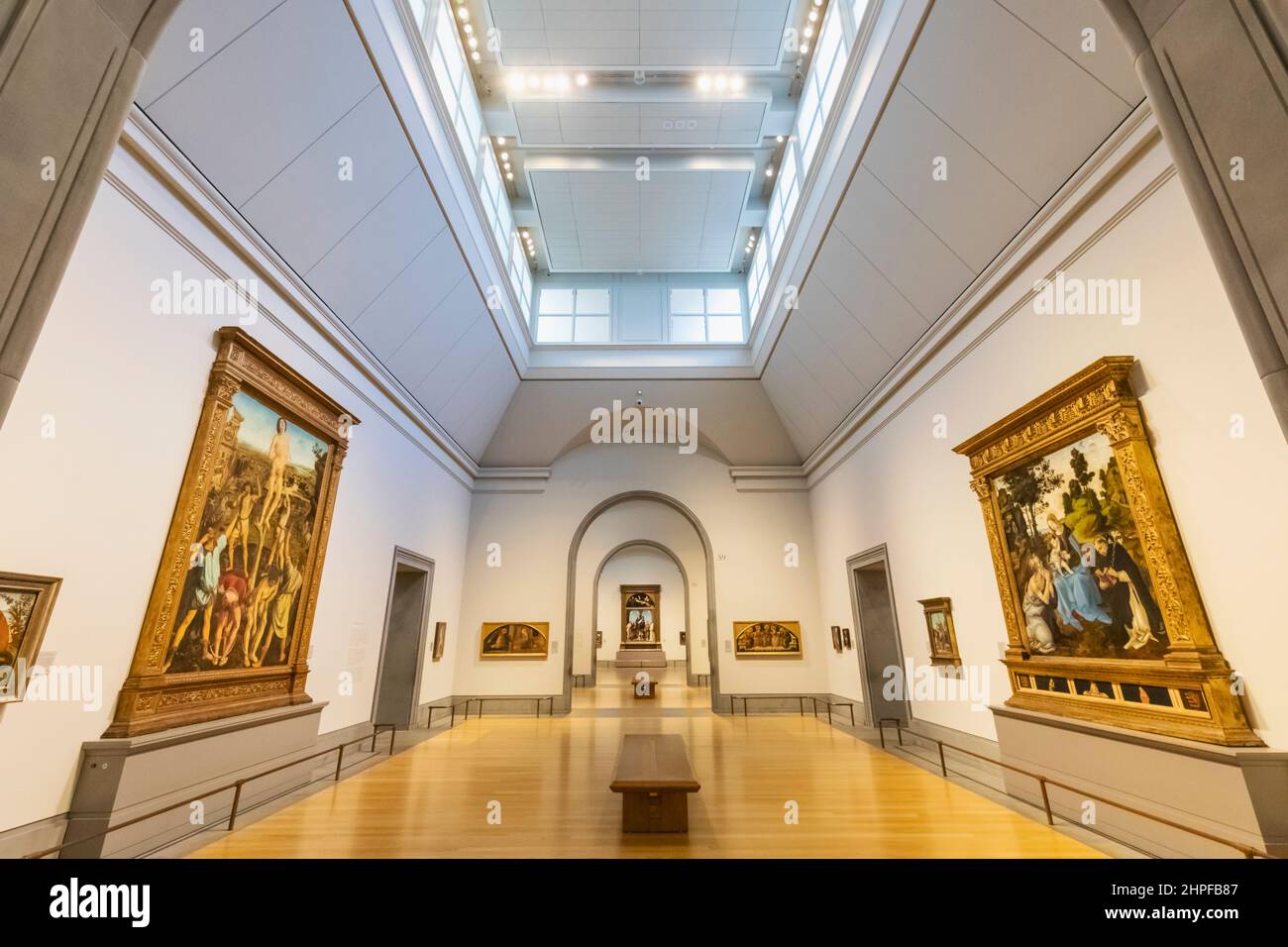 England, London, Trafalgar Square, National Gallery, Interior View ...