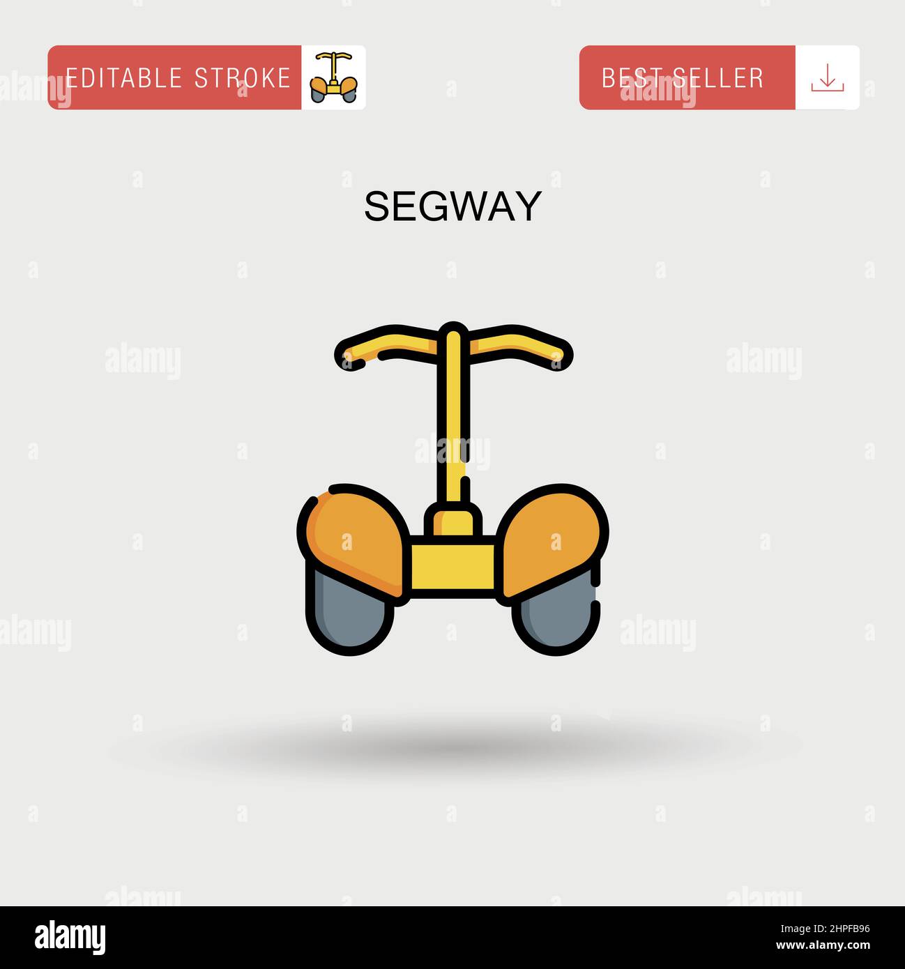 Segway Simple vector icon Stock Vector Image & Art - Alamy