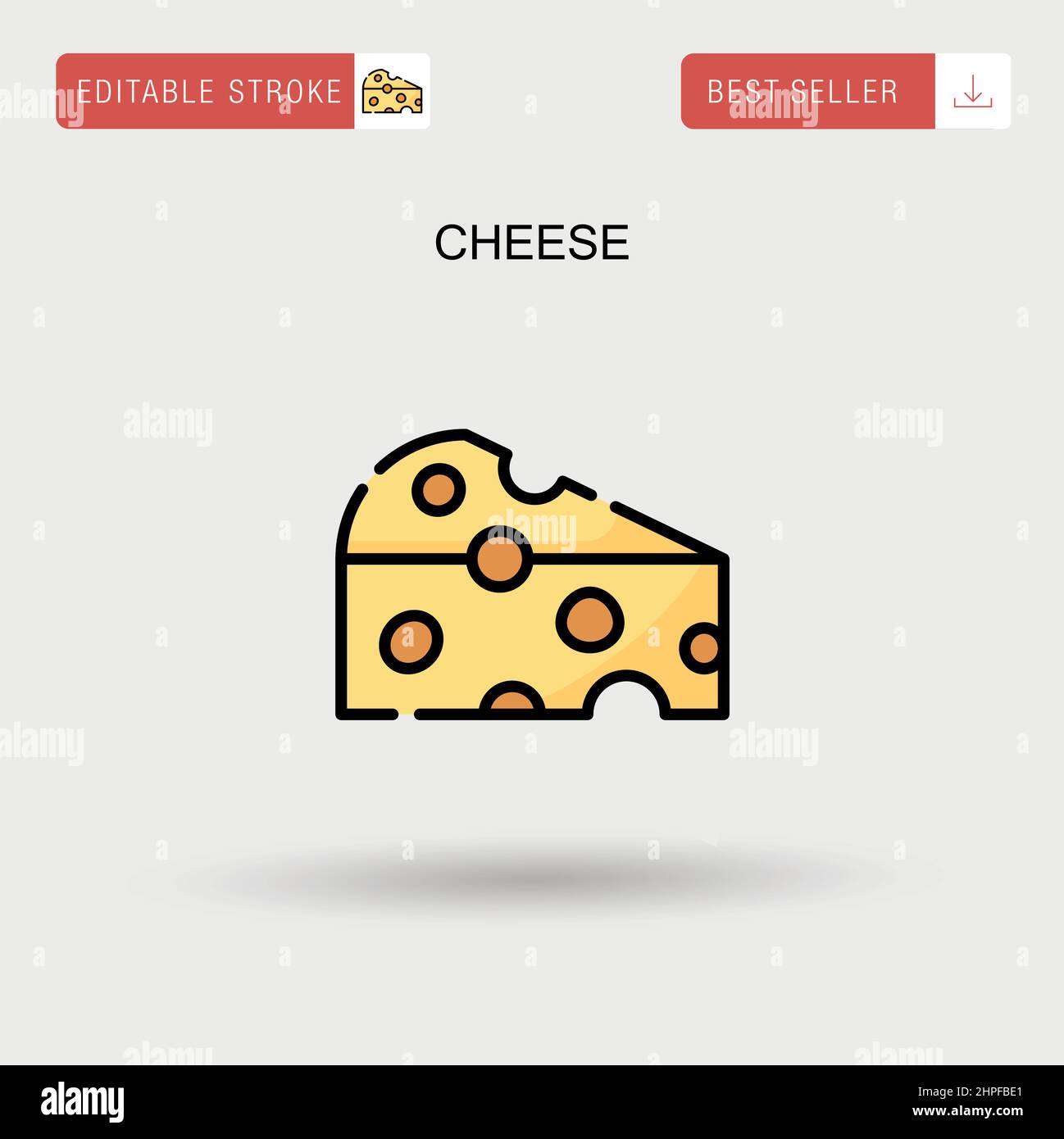 Cheese Simple vector icon Stock Vector Image & Art - Alamy