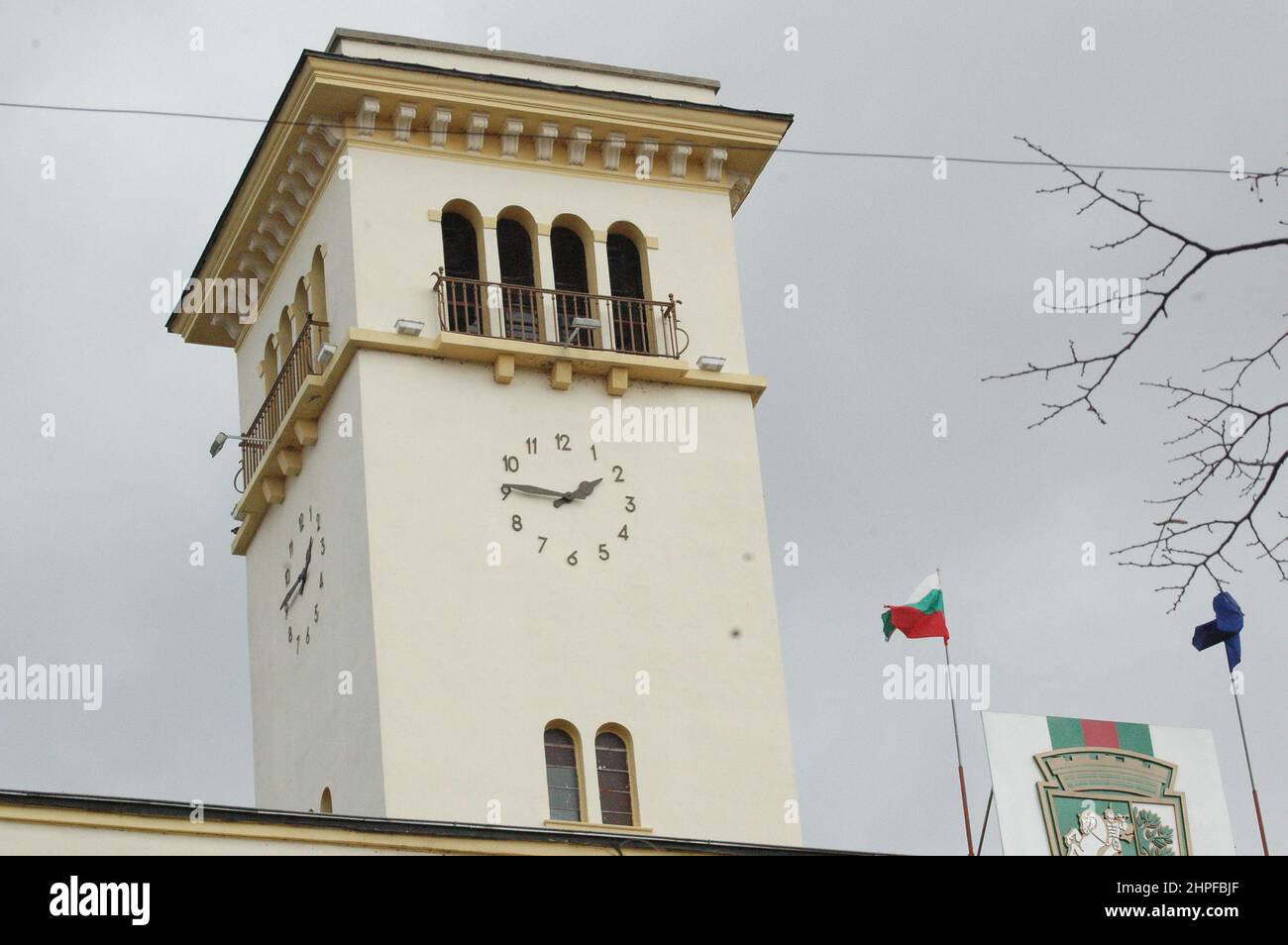 City Clock Tower in Europe Stock Photo - Alamy