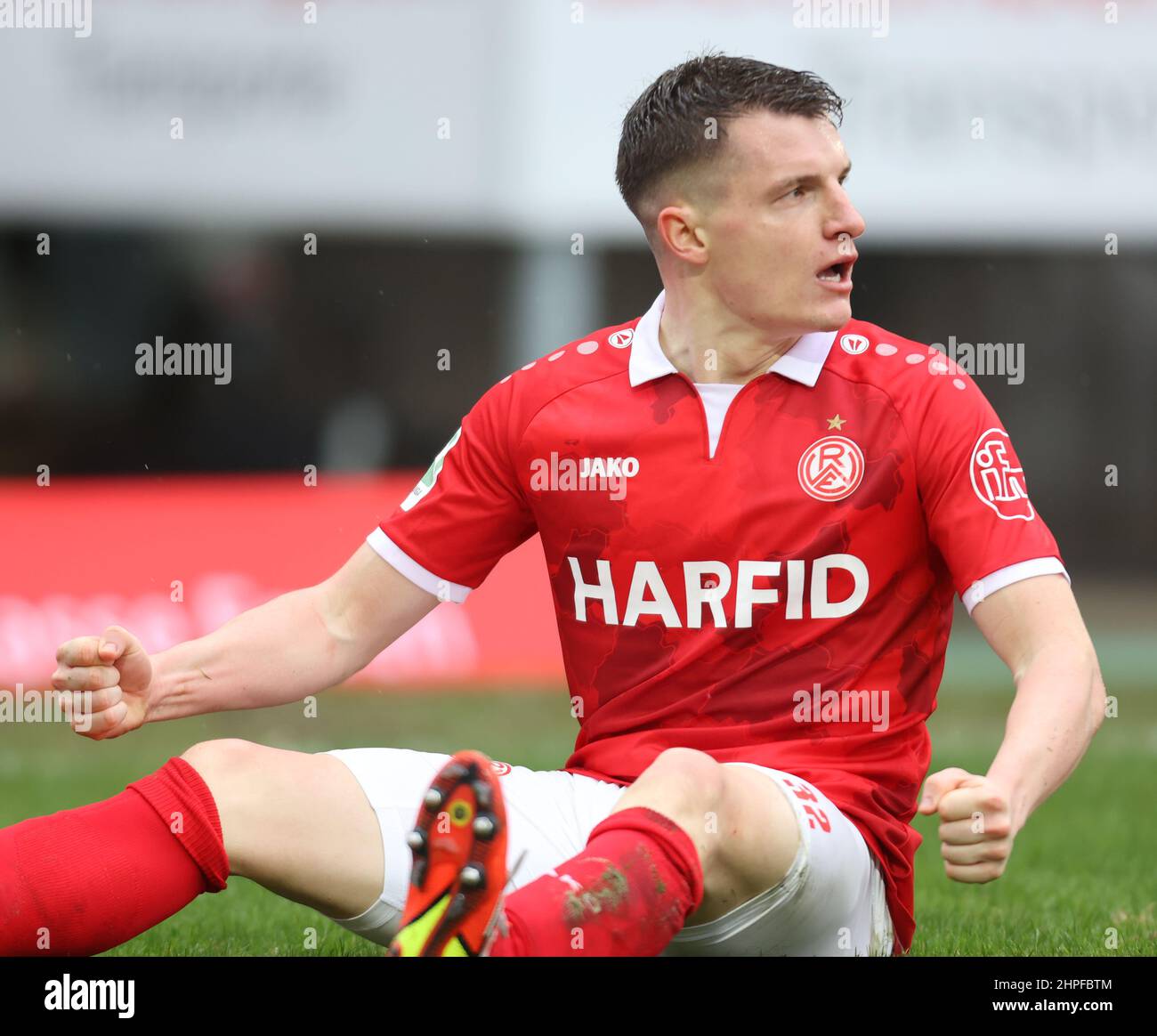 Essen, Germany. 20th Feb, 2022. Regionalliga West, Matchday 26, Rot-Weiss Essen - Preussen ...