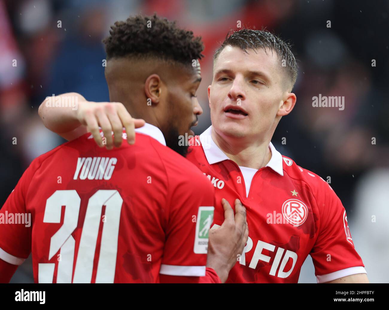 Essen, Germany. 20th Feb, 2022. Regionalliga West, Matchday 26, Rot-Weiss Essen - Preussen ...