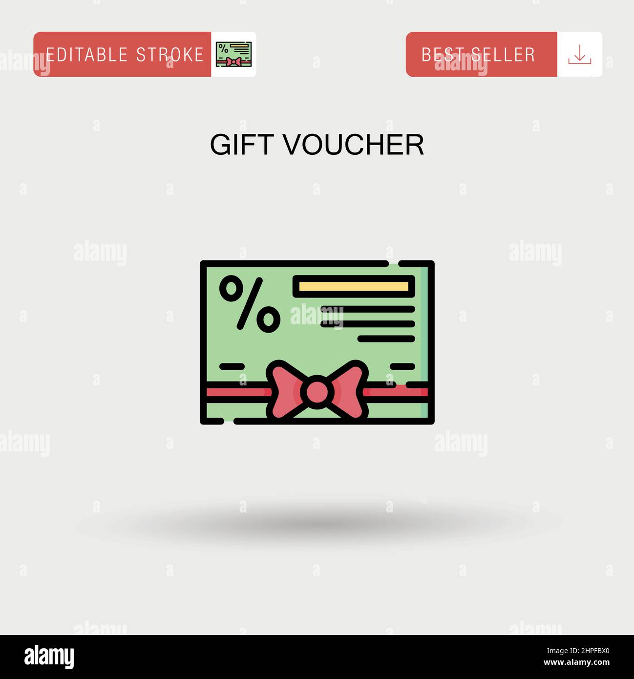 Gift voucher Simple vector icon Stock Vector Image & Art - Alamy