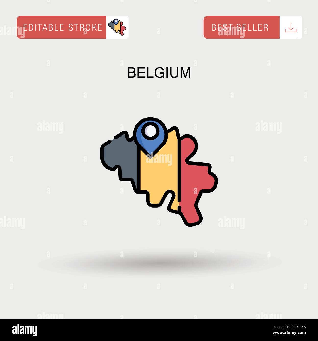 Belgium historic illustration Stock Vector Images - Alamy