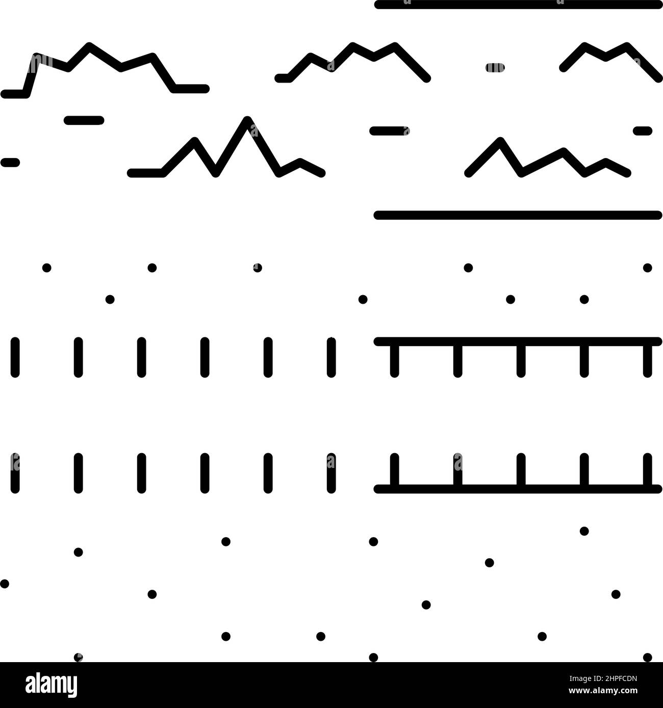 underground drainage system line icon vector illustration Stock Vector ...
