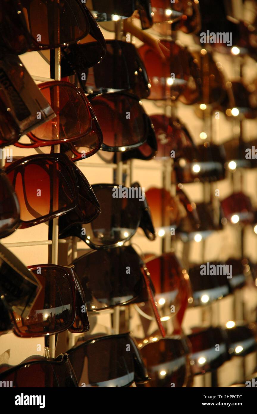 Display of sunglasses Stock Photo - Alamy