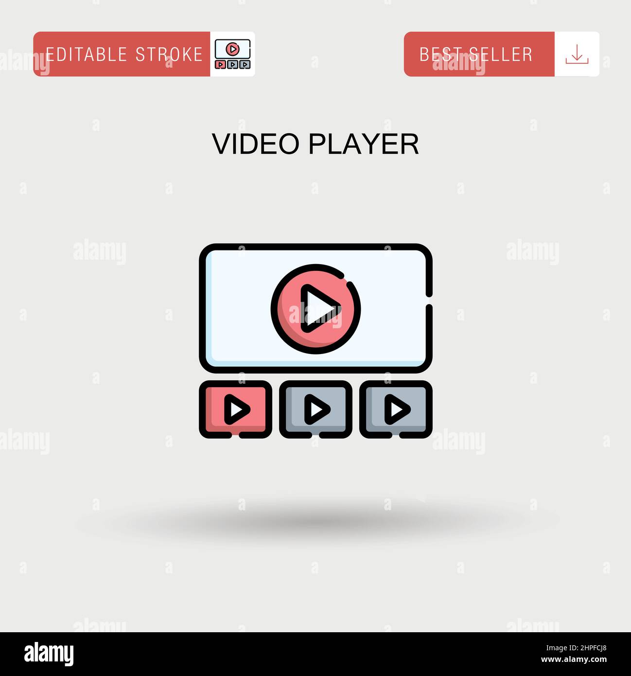 Player icon simple element hi-res stock photography and images - Alamy