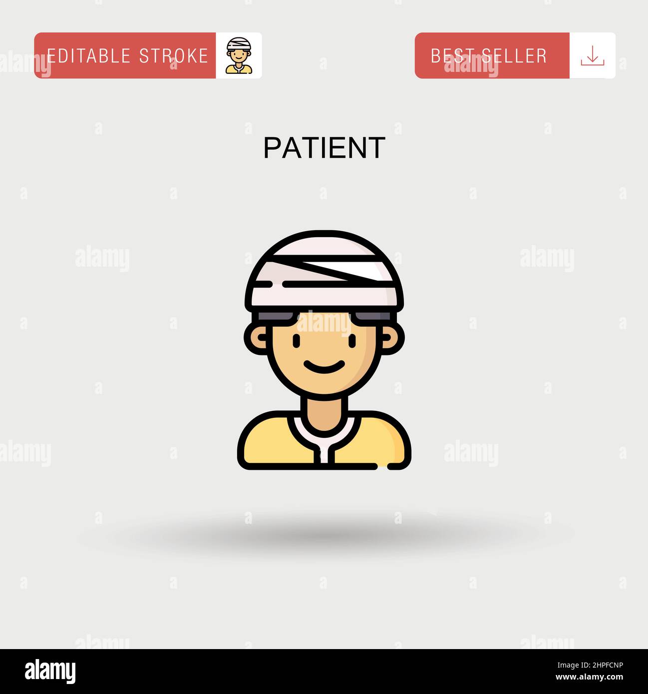 Patient Simple vector icon Stock Vector Image & Art - Alamy