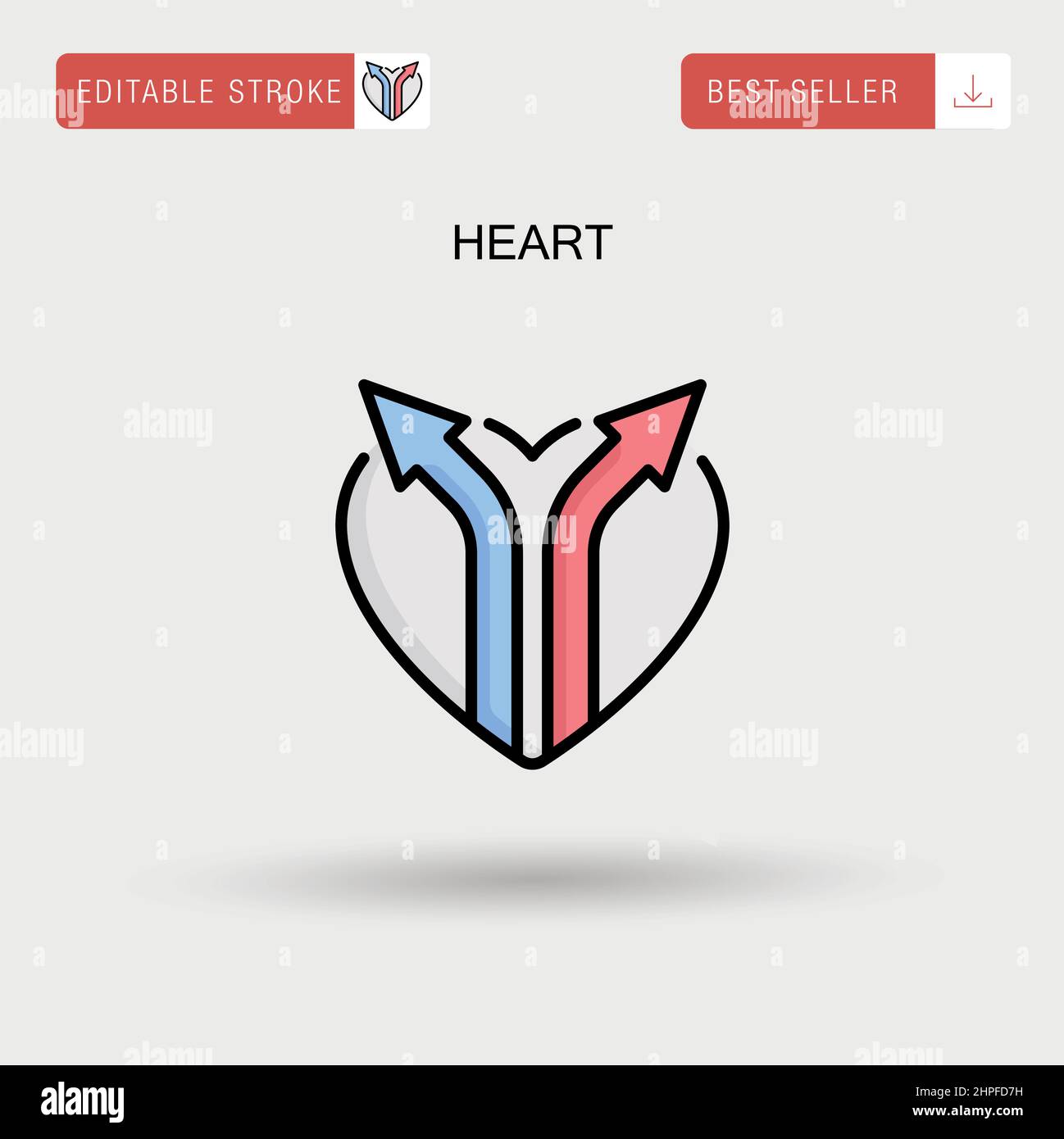 Simple heart graphic Stock Vector Images - Alamy