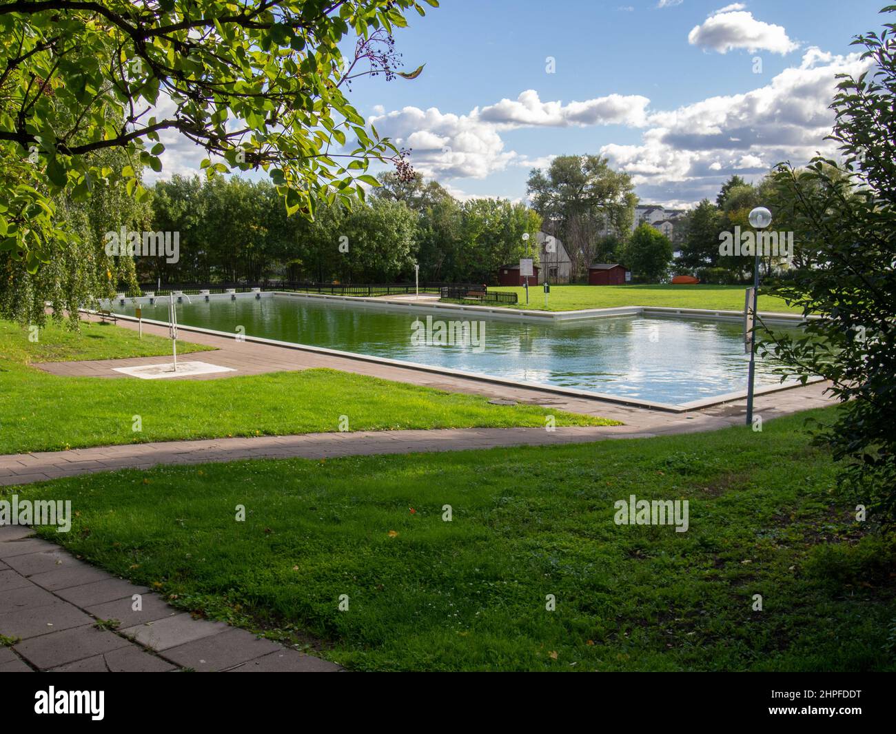 Outdoor public swimming pool Stock Photo - Alamy