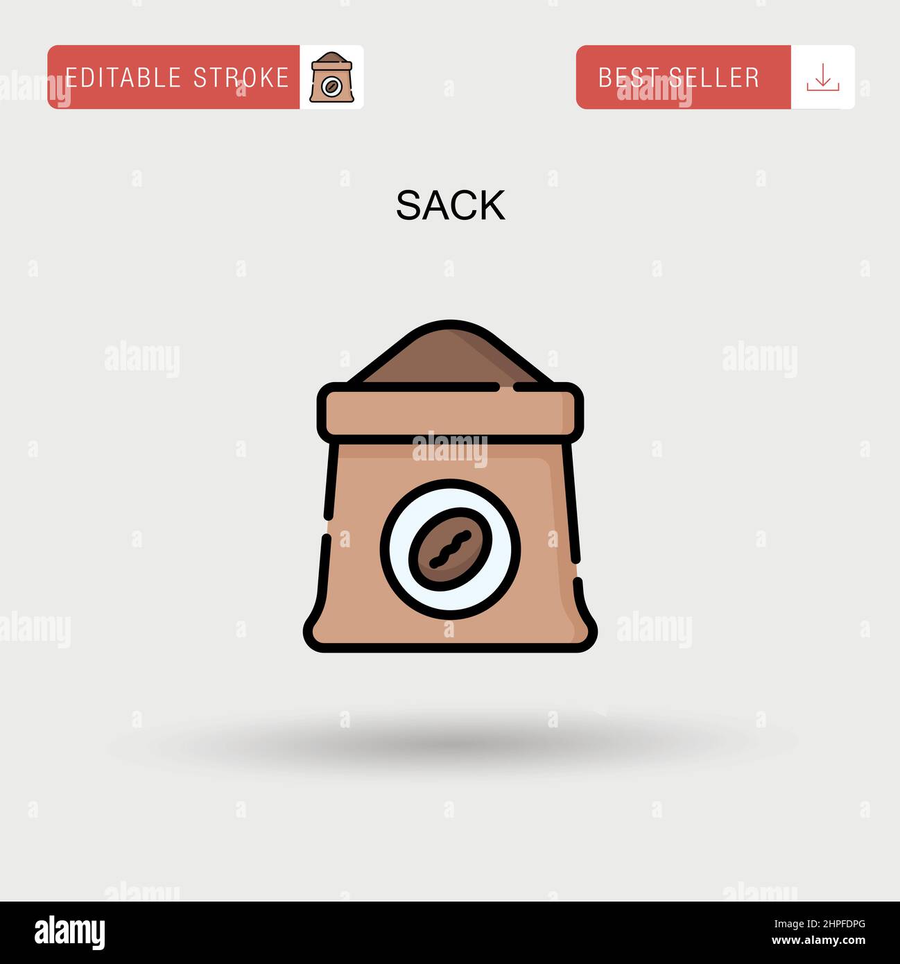 Sack Simple vector icon Stock Vector Image & Art - Alamy