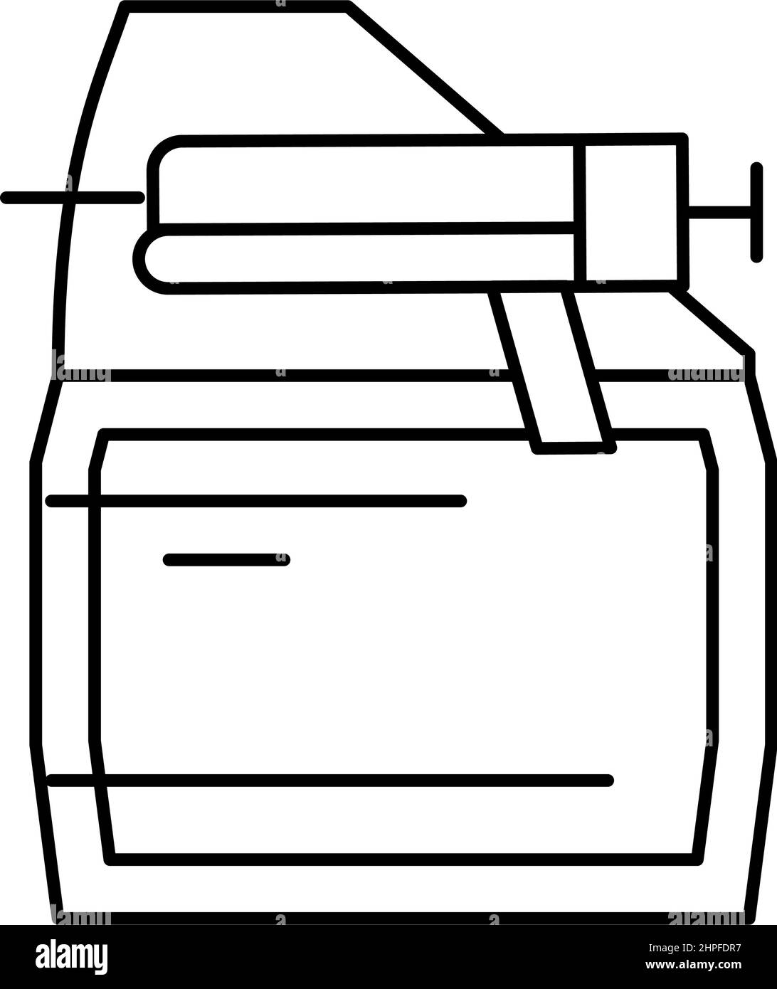 first coat primer line icon vector illustration Stock Vector Image ...