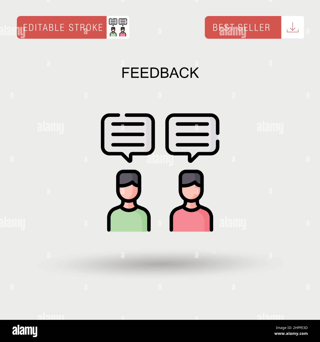 Feedback Simple vector icon Stock Vector Image & Art - Alamy