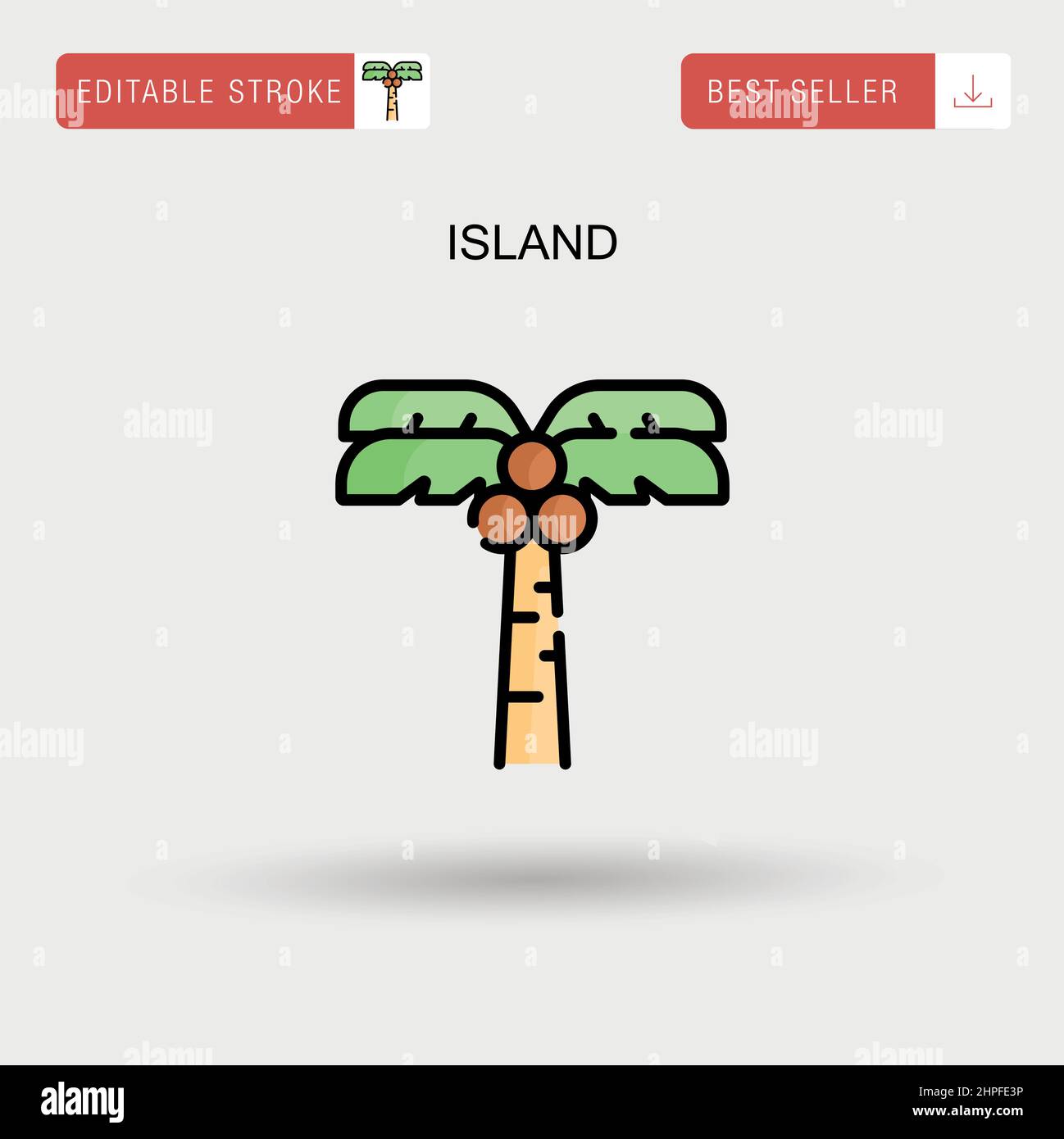 Bay view paradise island Stock Vector Images - Alamy