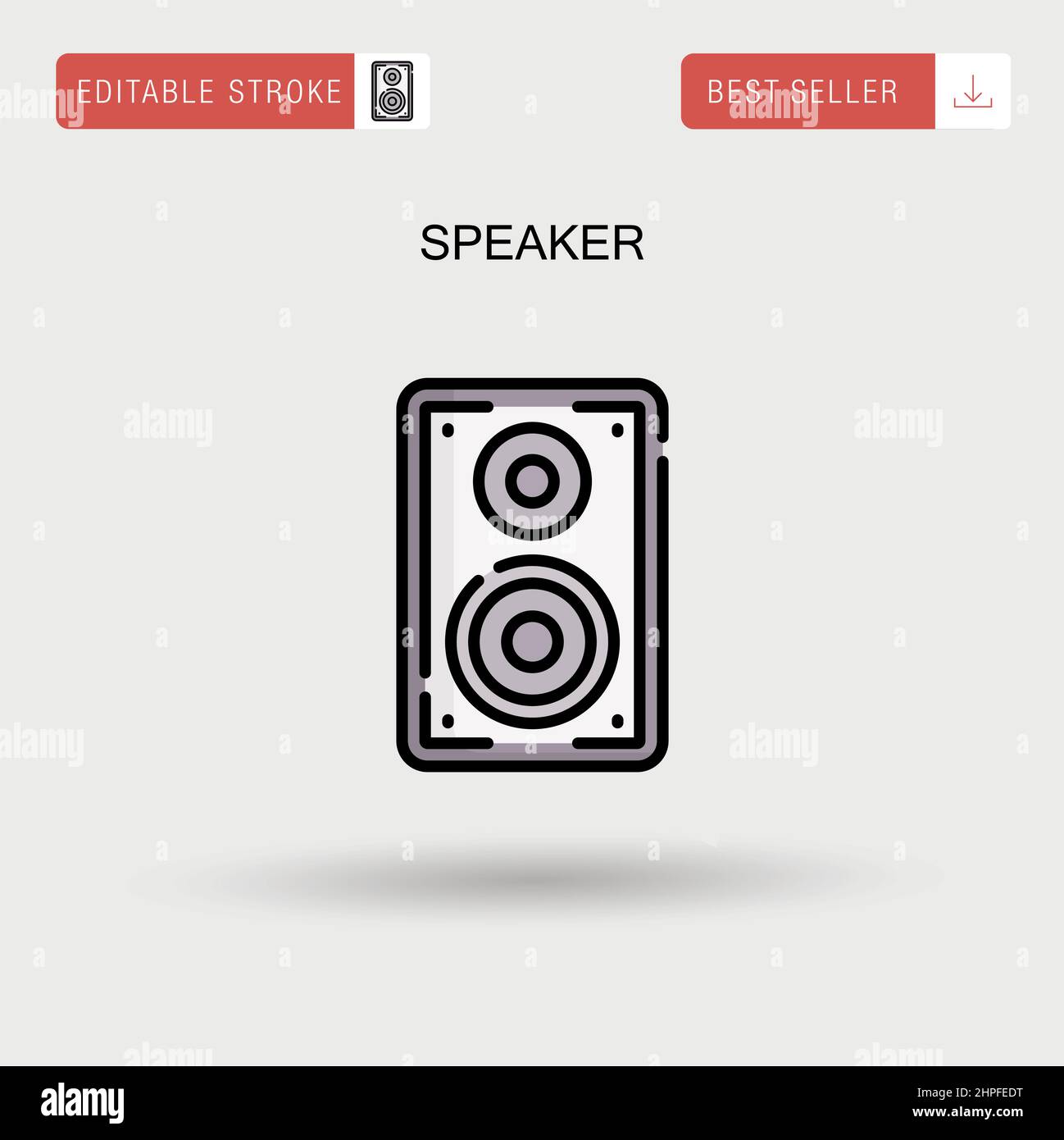 Speaker Simple vector icon Stock Vector Image & Art - Alamy