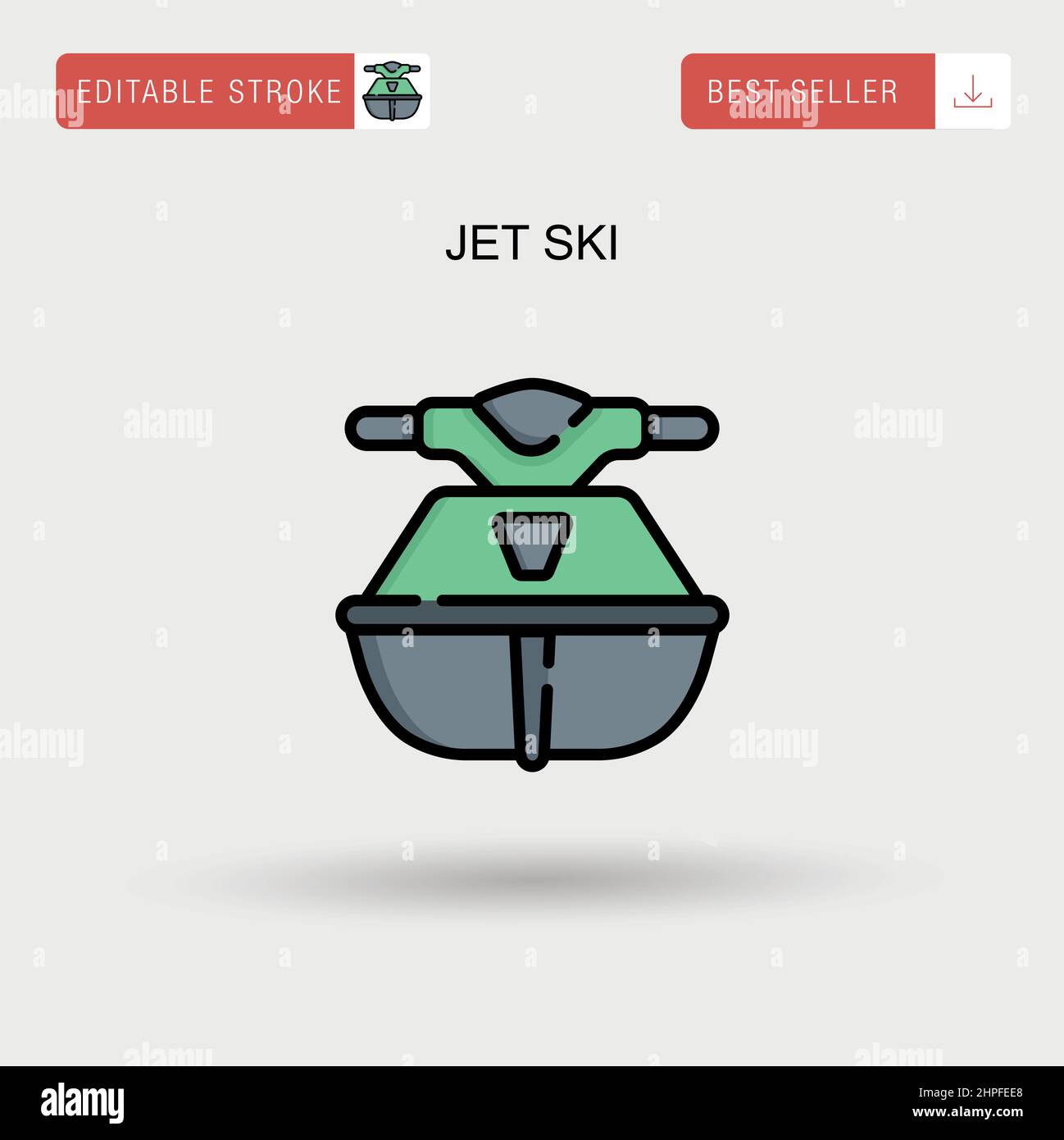 Jet ski at sea Stock Vector Images - Alamy