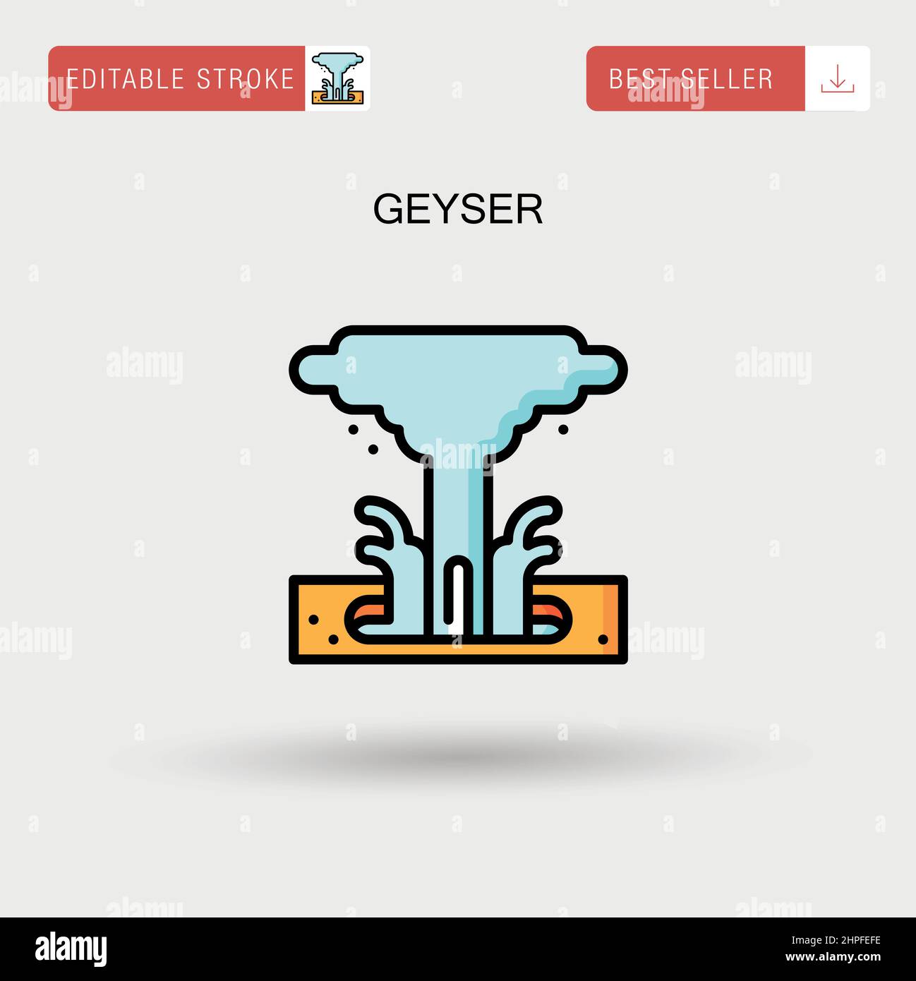 Geyser Simple vector icon Stock Vector Image & Art - Alamy