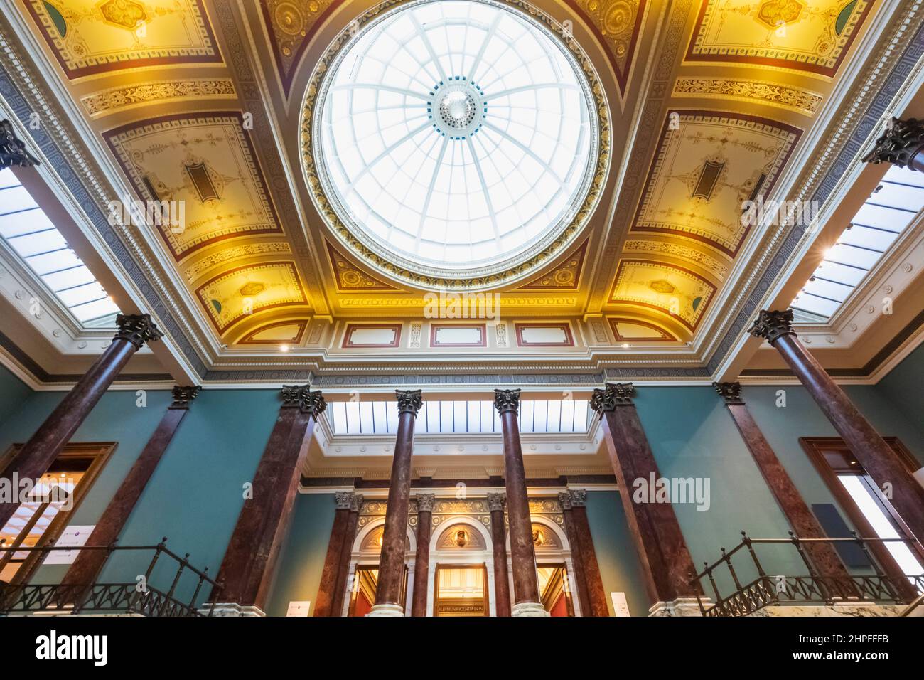 England, London, Trafalgar Square, National Gallery, Interior View ...