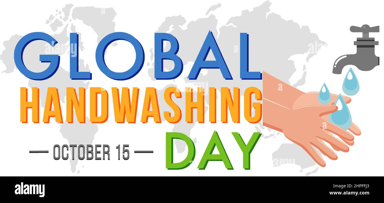 Global Handwashing Day Banner Design illustration Stock Vector Image ...
