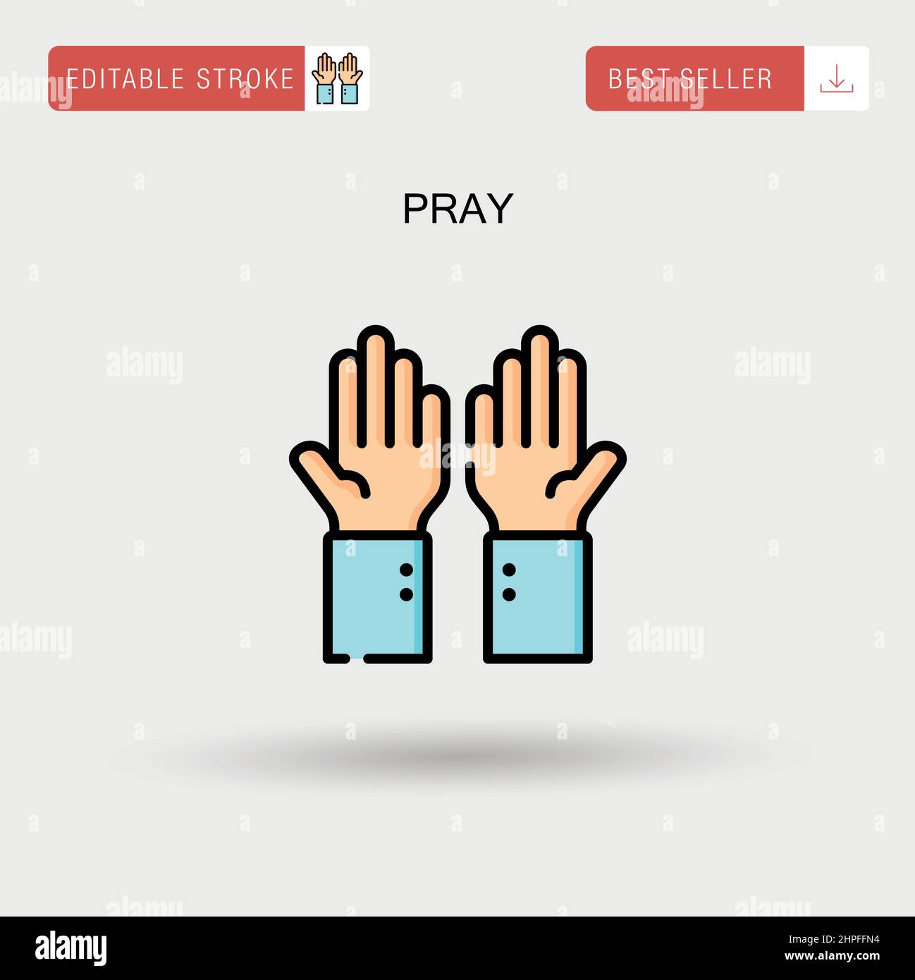 Prayer icon hi-res stock photography and images - Alamy