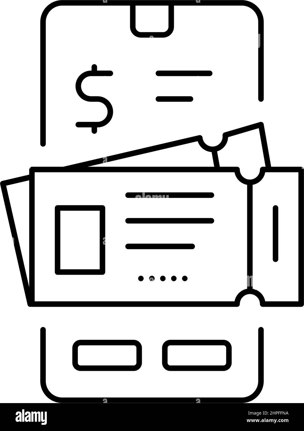 sales flyers shop line icon vector illustration Stock Vector Image ...