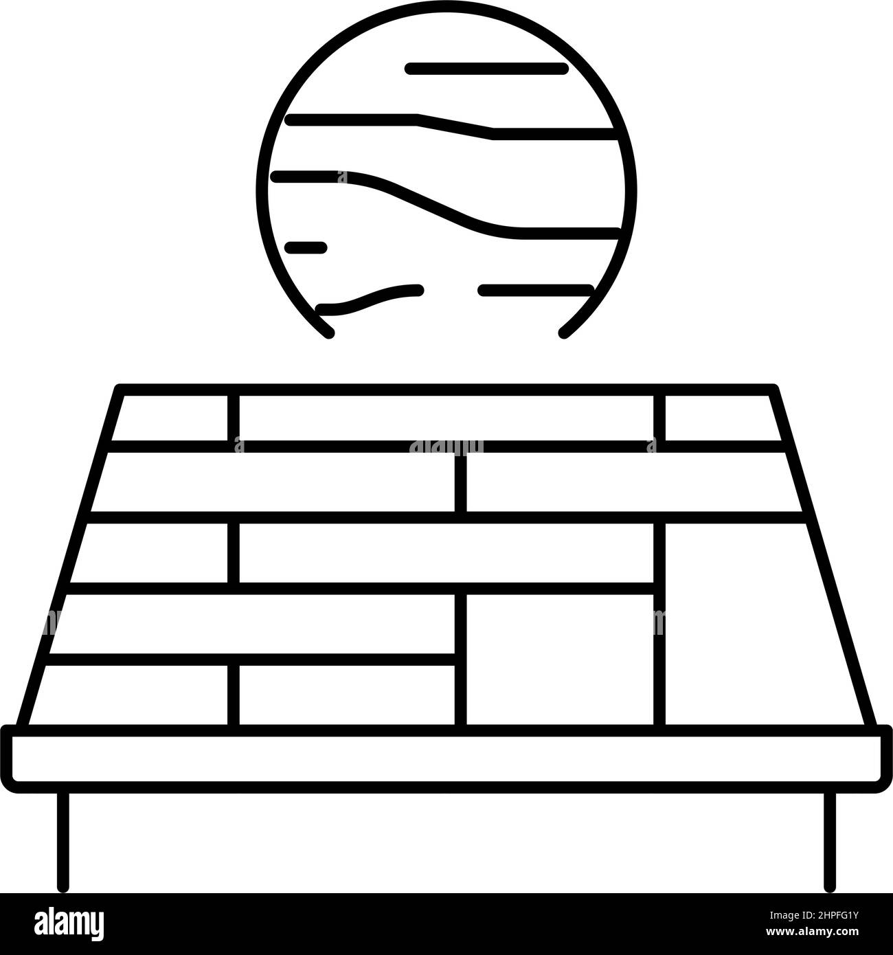 wooden roof line icon vector illustration Stock Vector Image & Art - Alamy