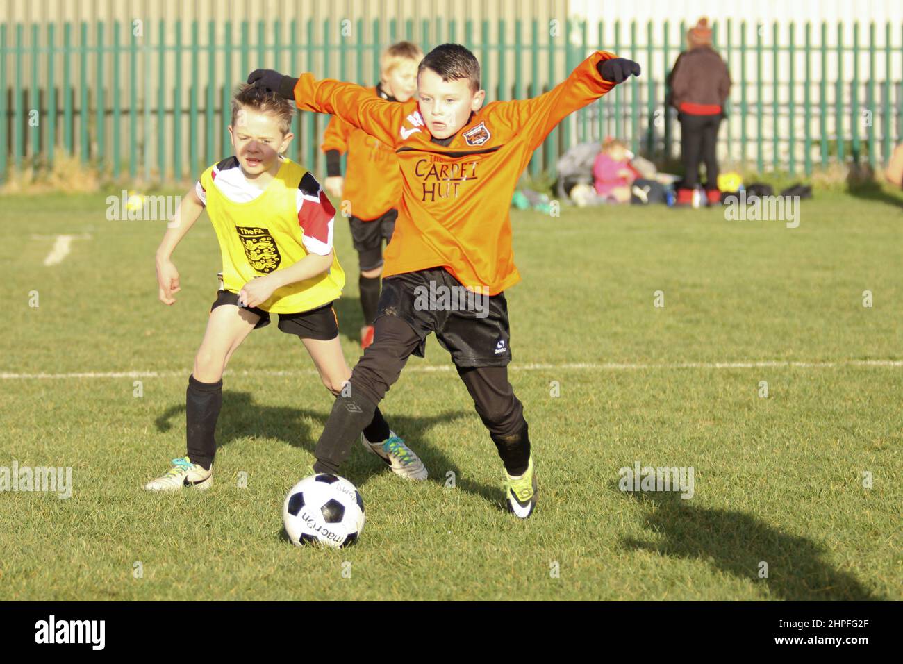 Boys football match between Cleeve Colts U8 and Churchdown Panthers U8 ...