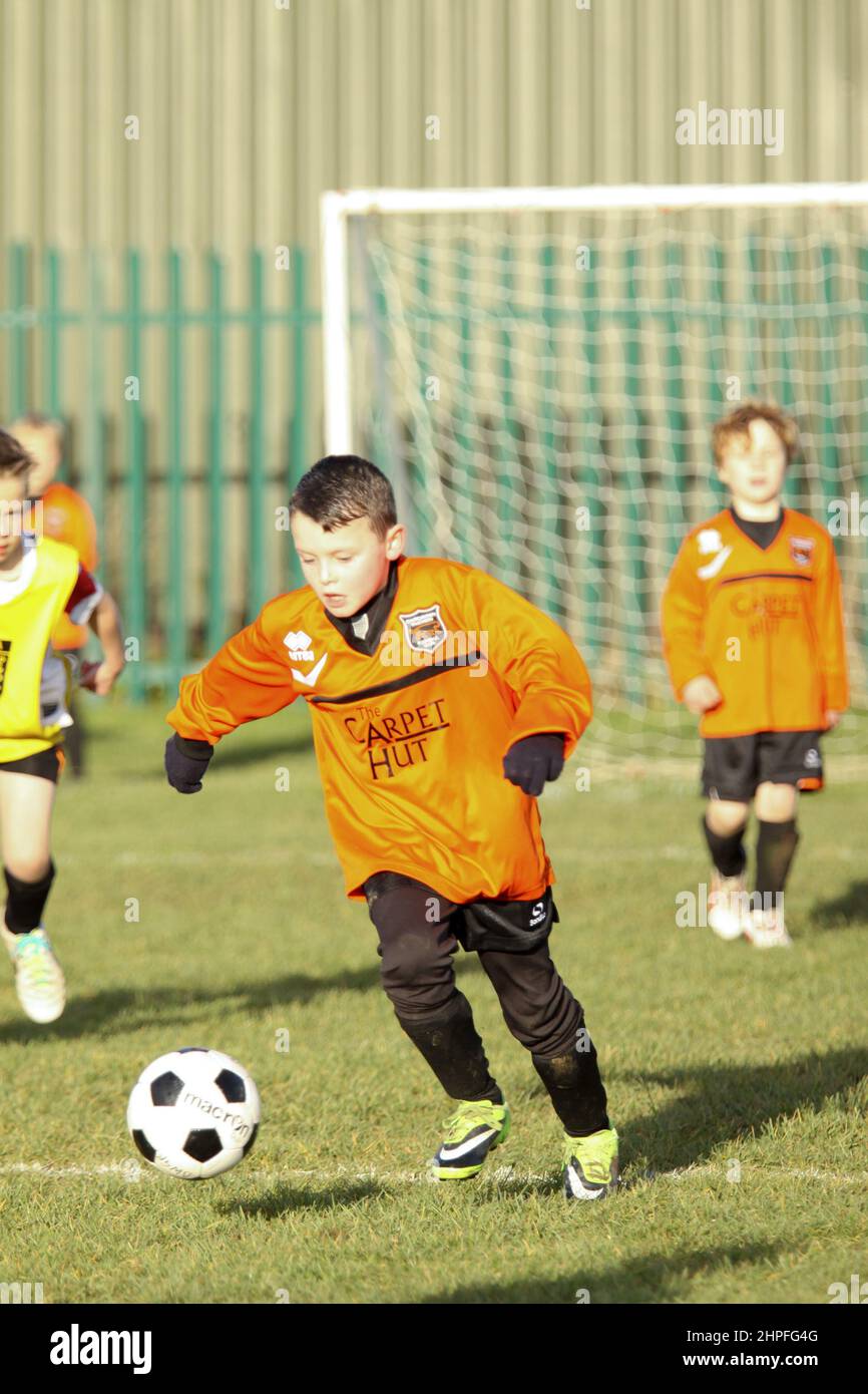 Boys under 8 football team hi-res stock photography and images - Alamy