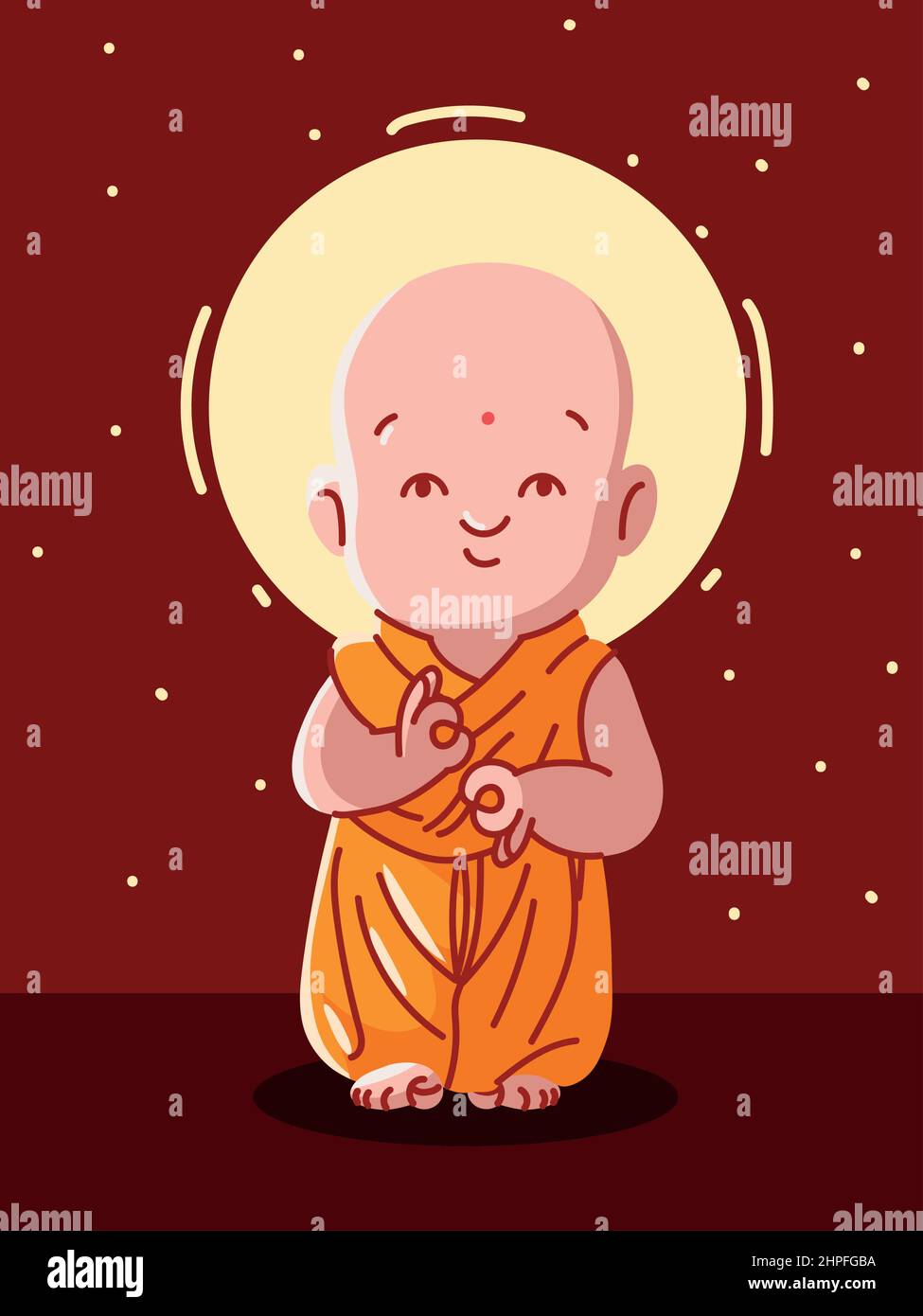 Standing buddha Stock Vector Images - Alamy