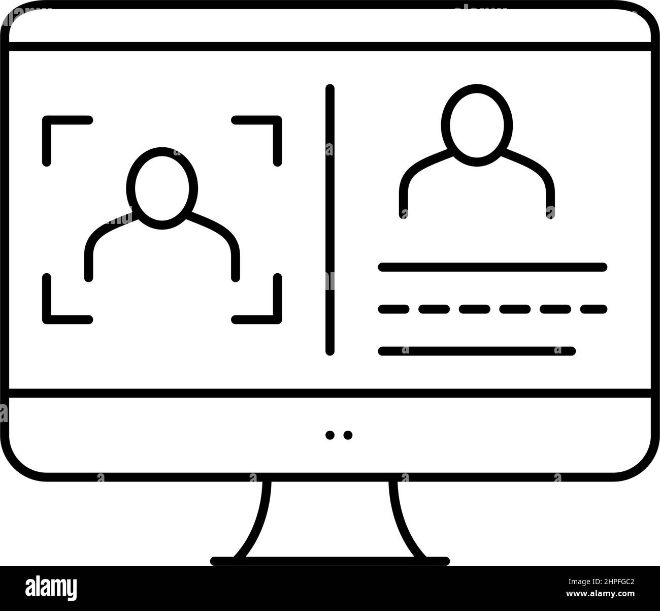 Laptop video camera face id hi-res stock photography and images - Alamy