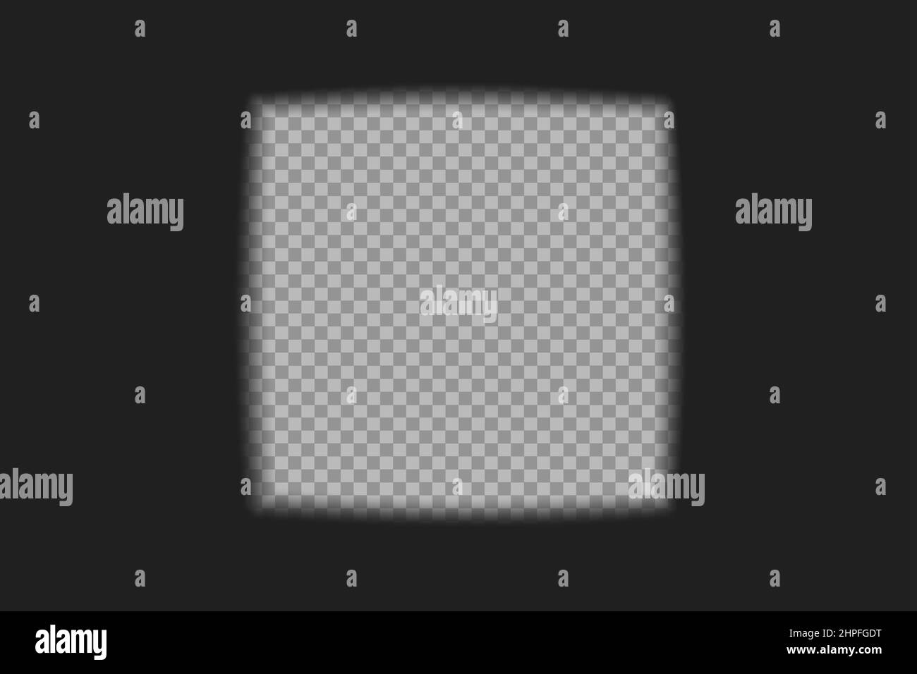 Old cinematic frame with transparent effect on background vector ...