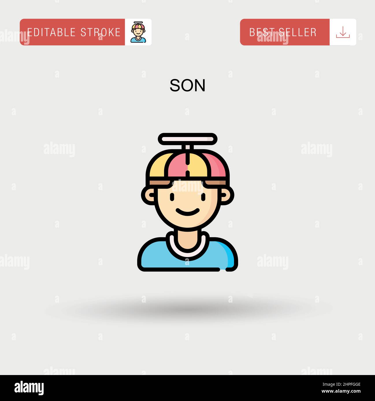 Happy son Stock Vector Images - Alamy