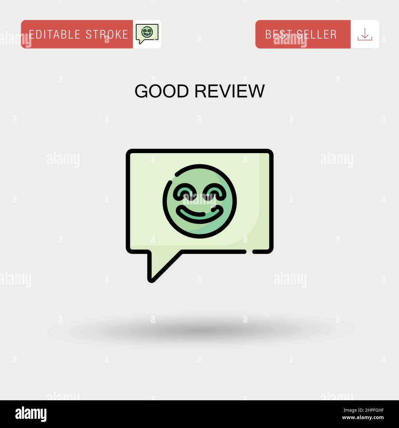 Good review Simple vector icon Stock Vector Image & Art - Alamy