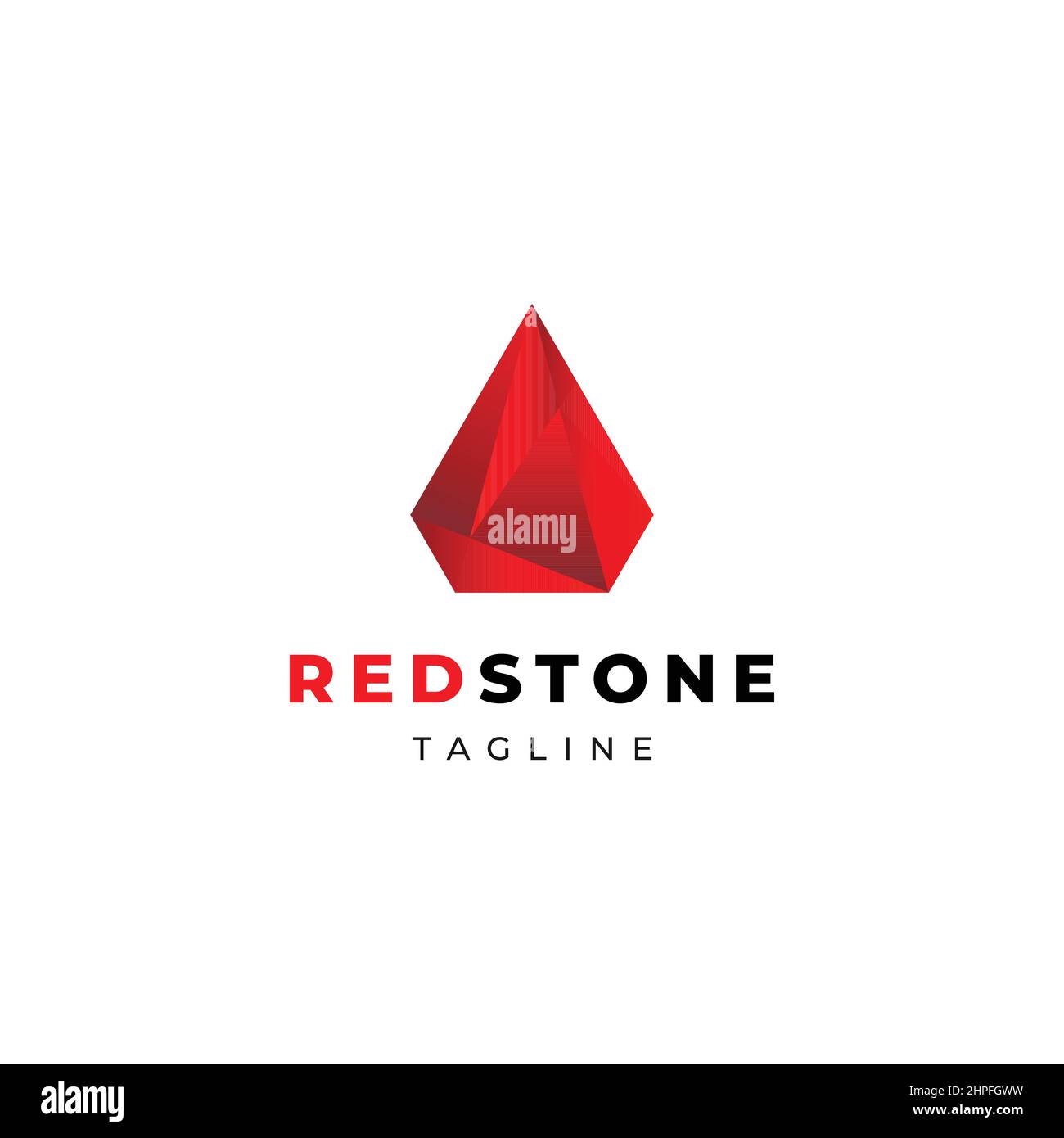 Abstract Red Geometric Shape Logo Sign Symbol Icon Stock Vector Image ...