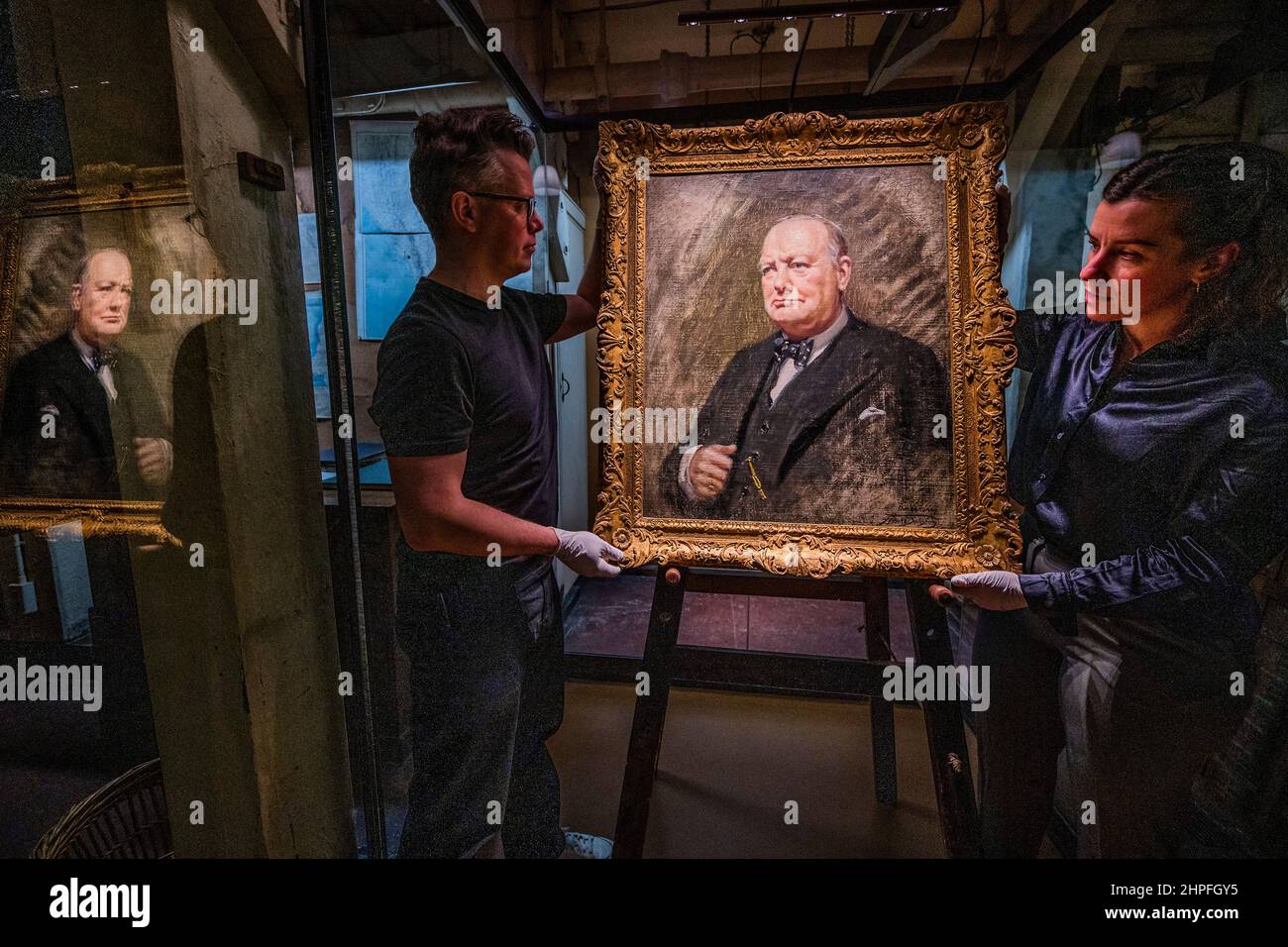 Churchill war rooms map room hi-res stock photography and images - Alamy