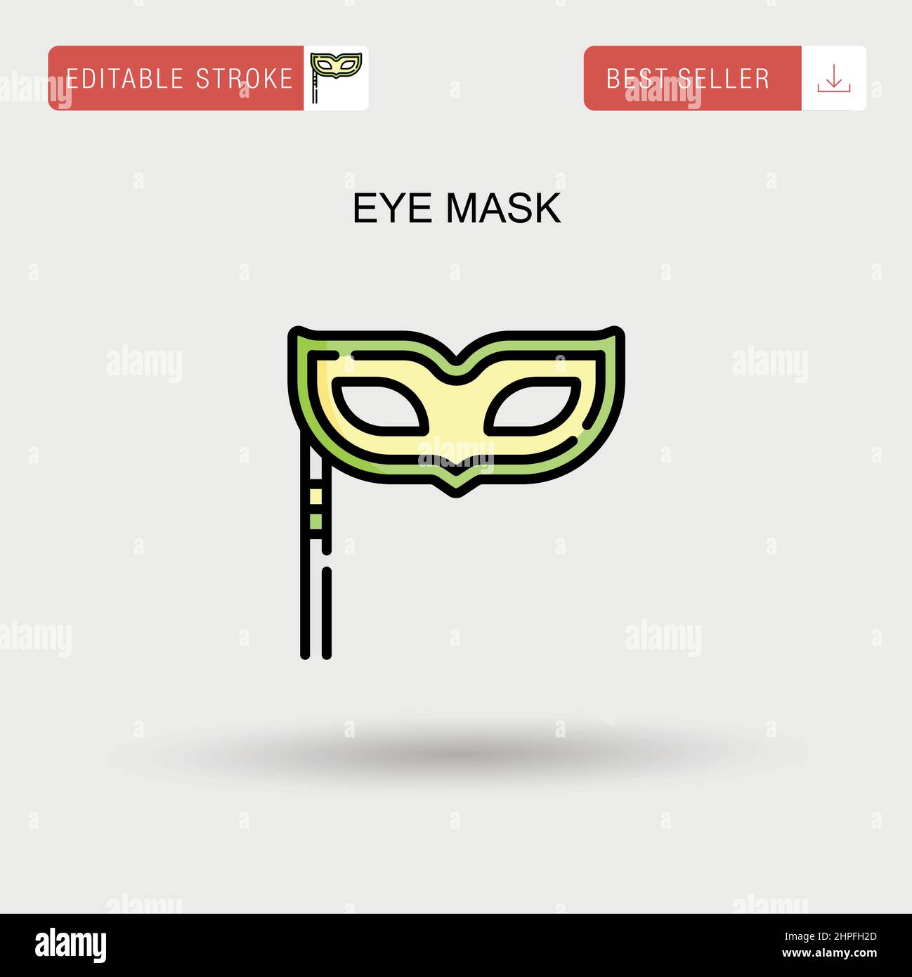 Eye mask Simple vector icon Stock Vector Image & Art - Alamy
