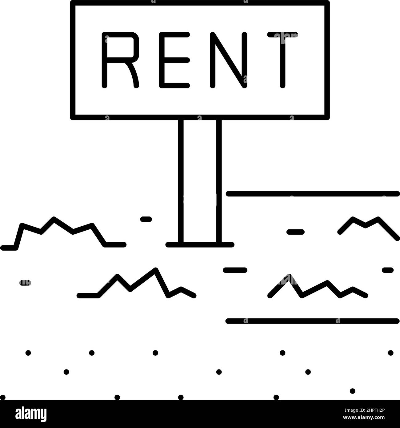 Rent land line icon Stock Vector Images - Alamy