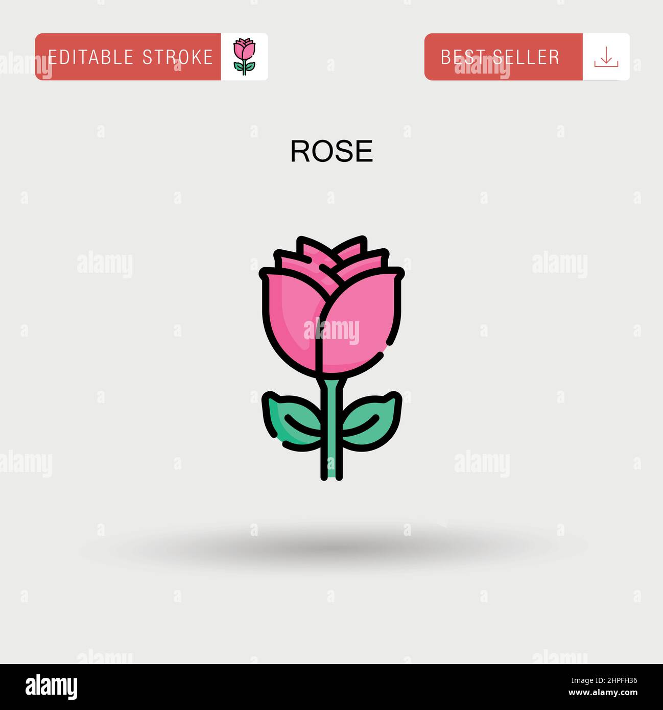 Pink rose close up beautiful Stock Vector Images - Alamy